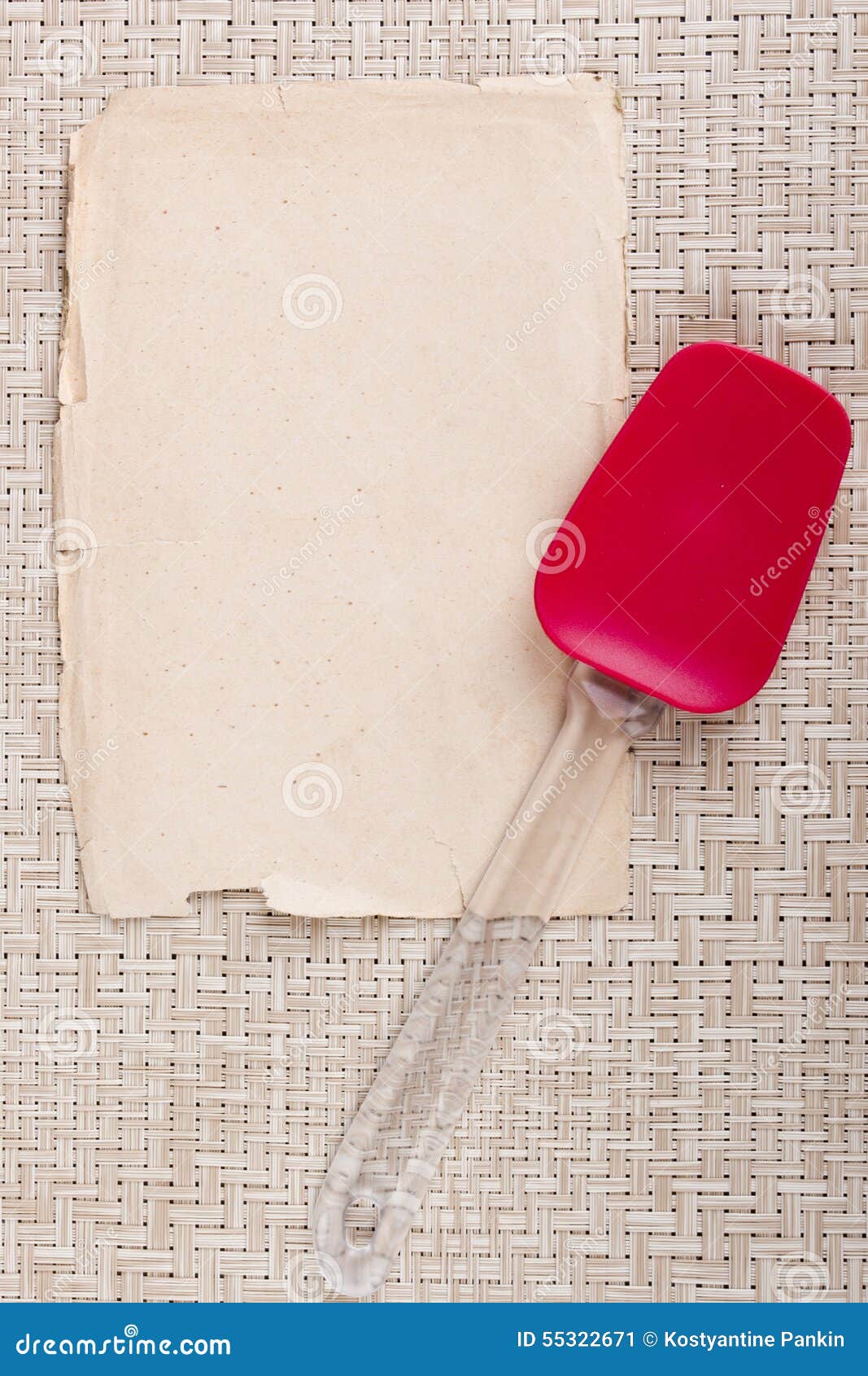 Culinary Spatula for Mixing Stock Image - Image of paper, kitchen: 55322671