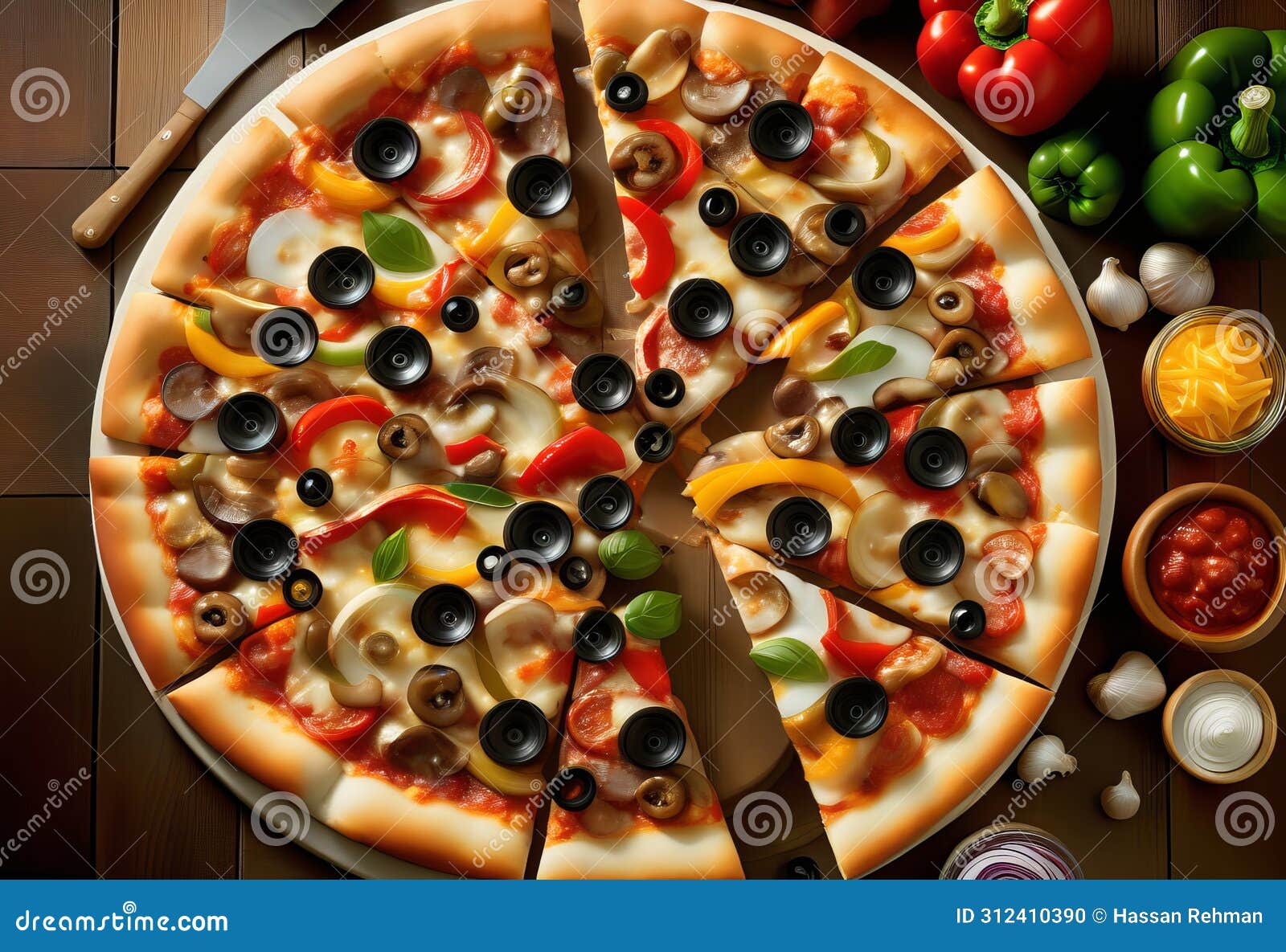 A Culinary Symphony of Savory Delight Stock Illustration - Illustration ...