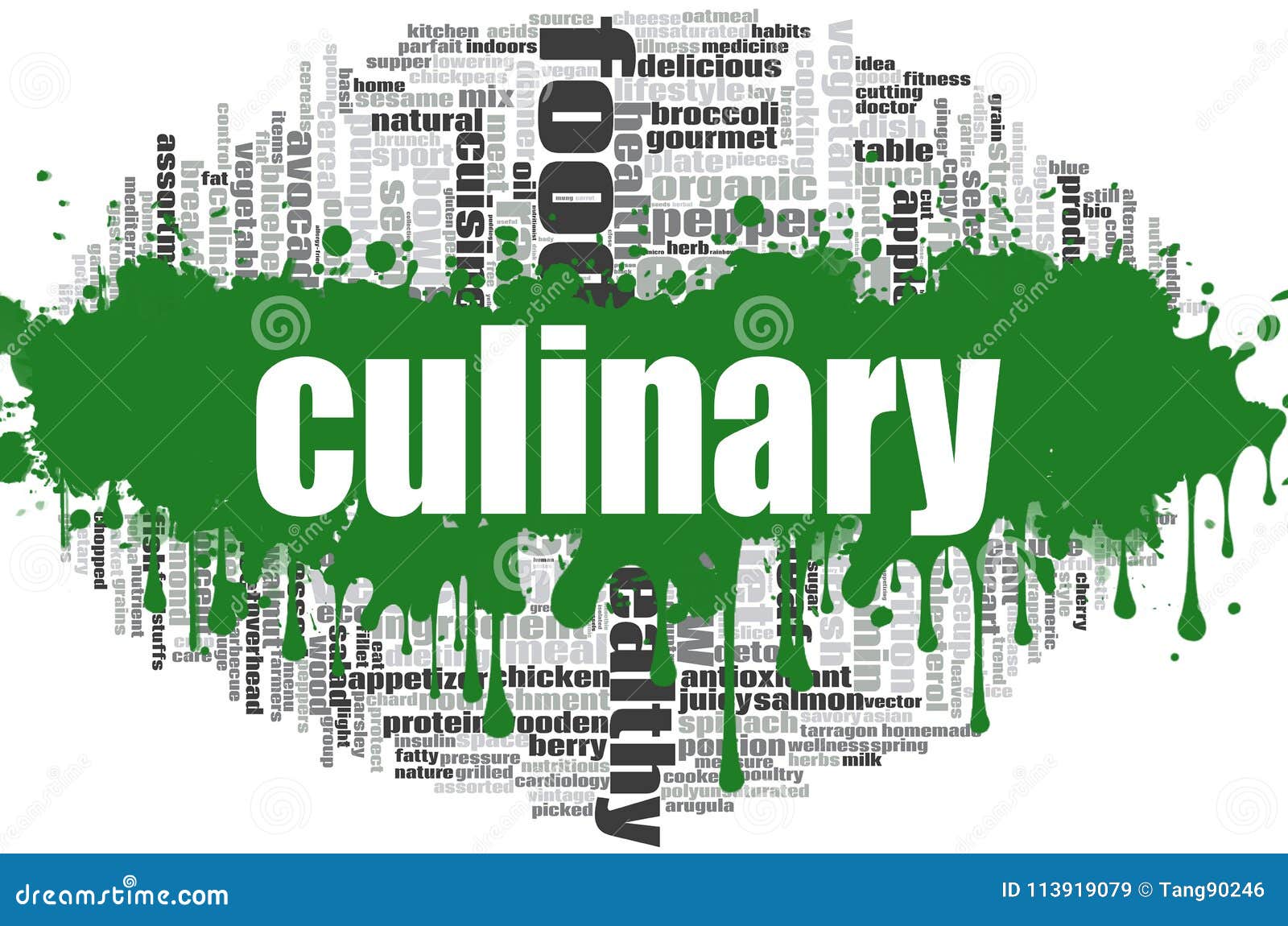Culinary word cloud stock illustration. Illustration of cloud - 113919079