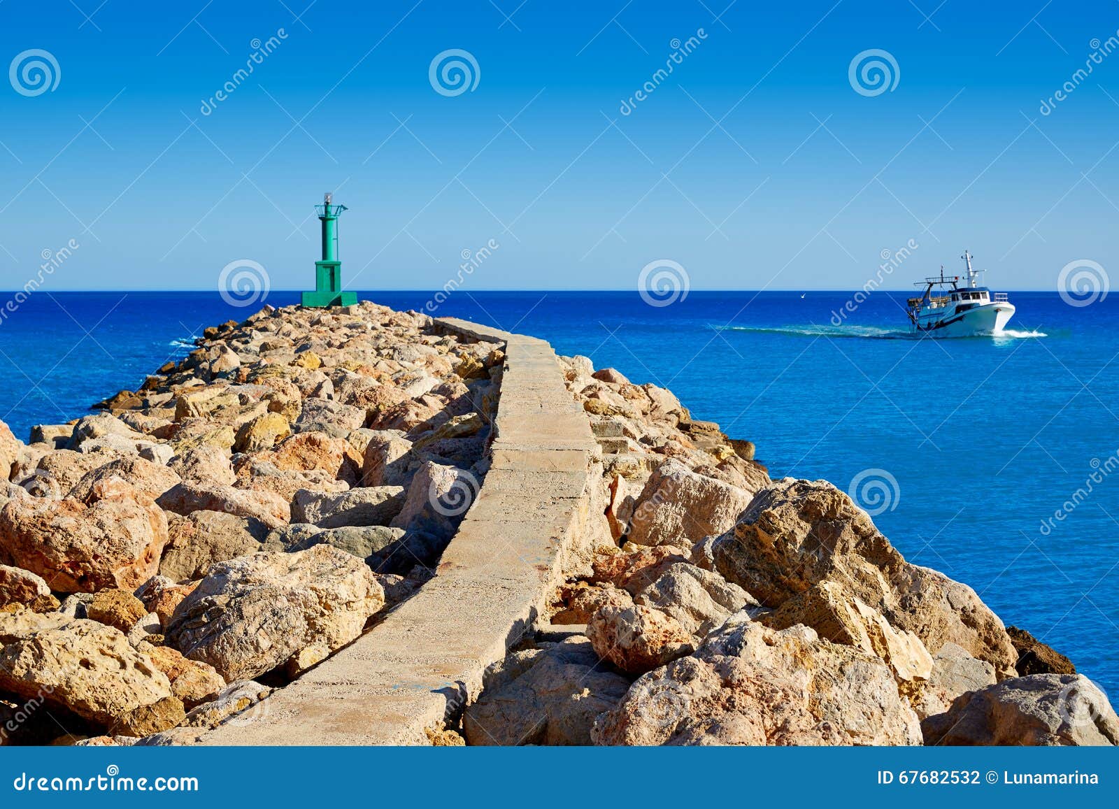 Cullera Xuquer River Mouth Jucar in Valencia Stock Photo - Image of ...