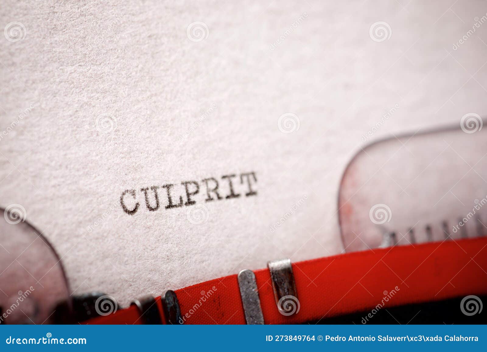 Culprit concept view stock photo. Image of paper, vintage - 273849764
