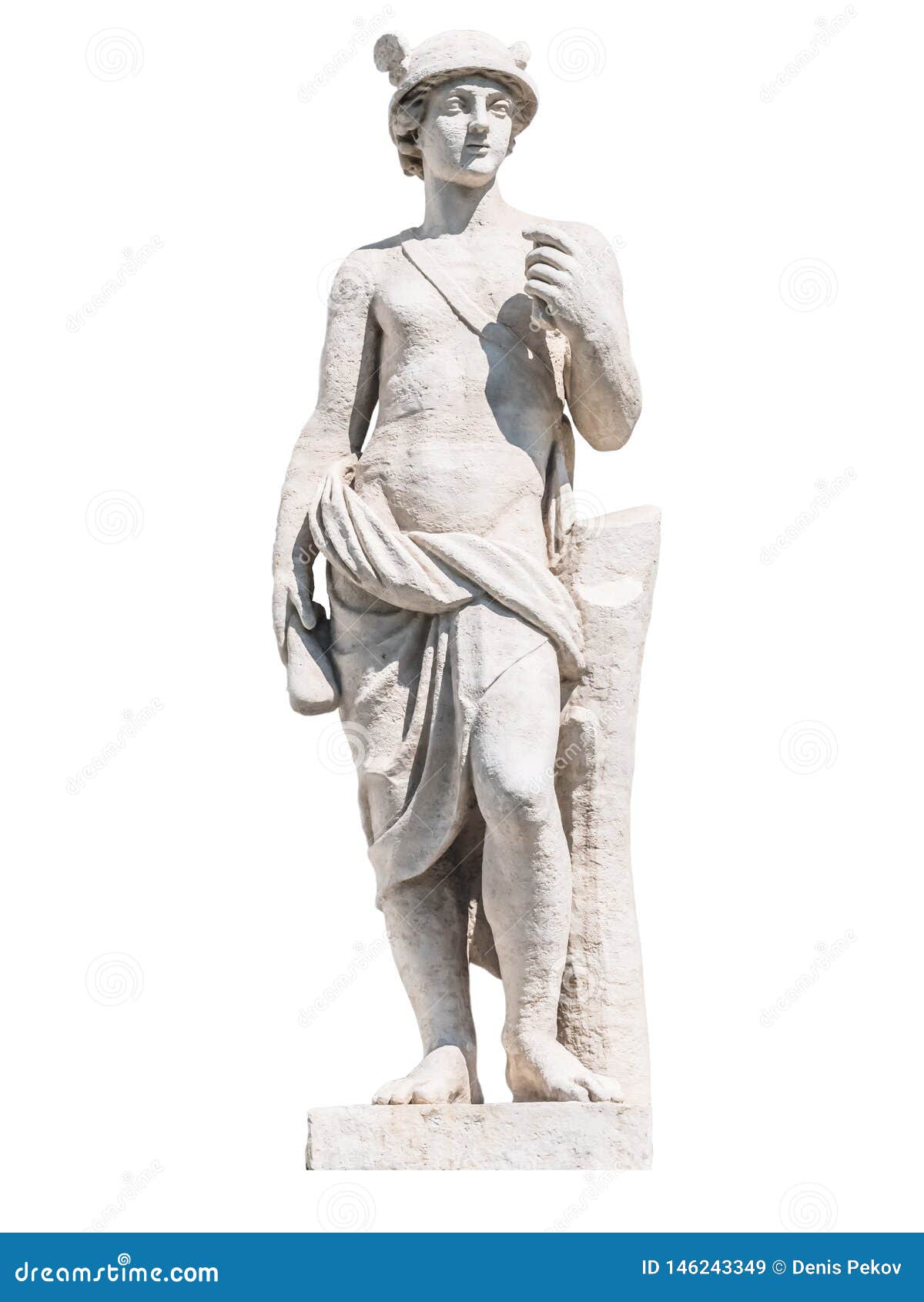 Culpture of the Ancient Greek God Mercury Stock Image - Image of ...