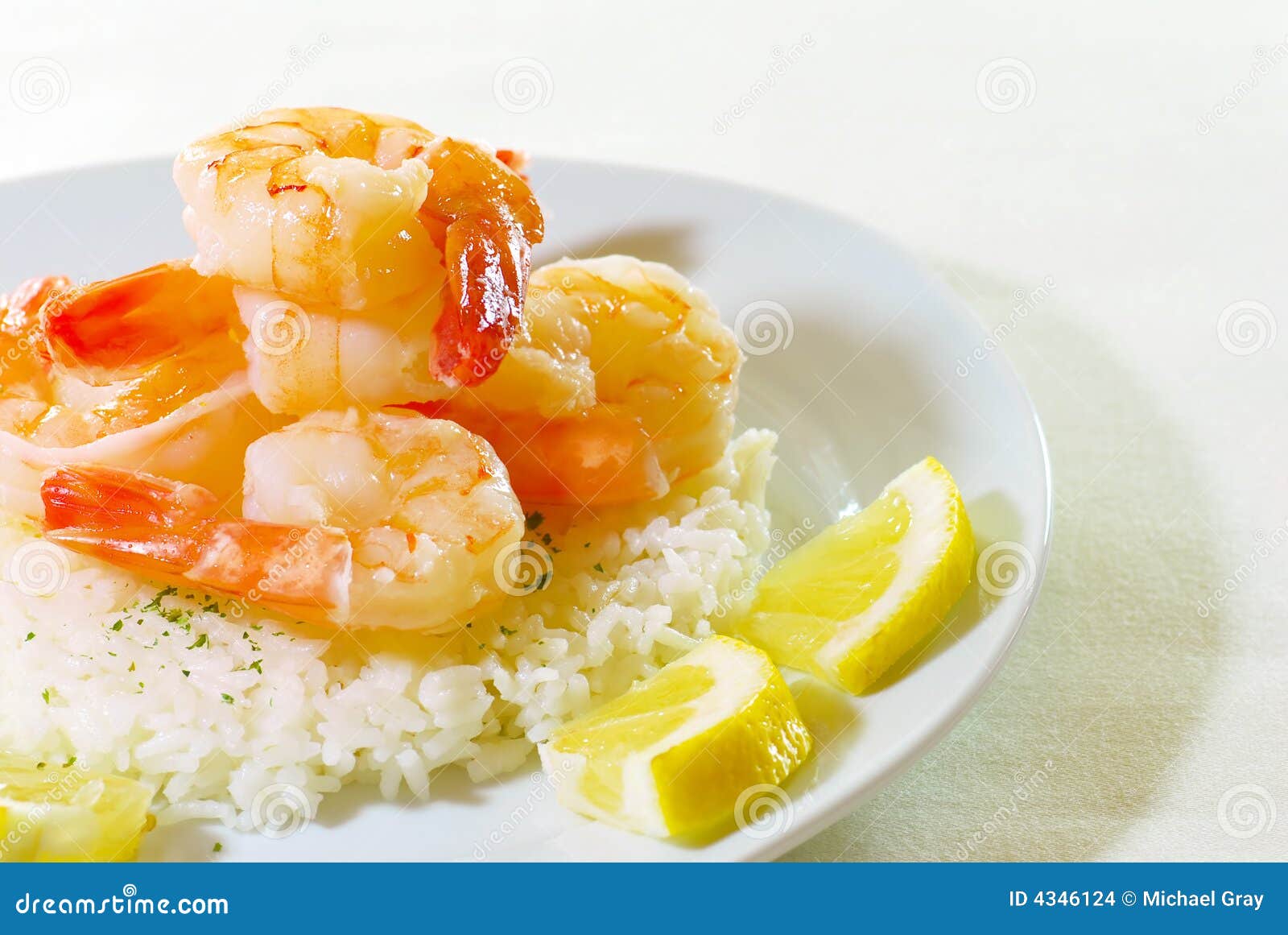 Culry shrimp on white rice stock photo. Image of shrimps - 4346124