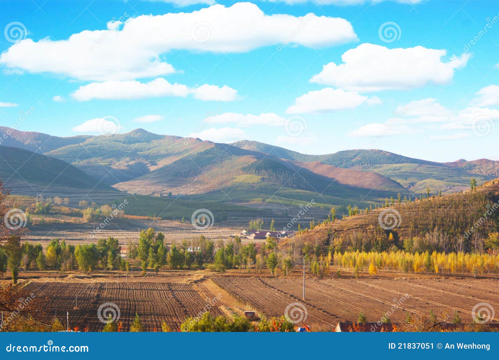 Cultivated Field Background Stock Image - Image of country, landscape ...