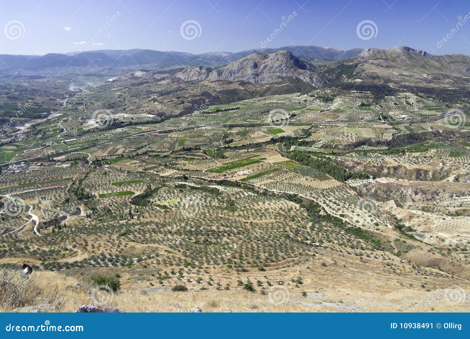 Cultivated land greek stock image. Image of farming, landscaped - 10938491