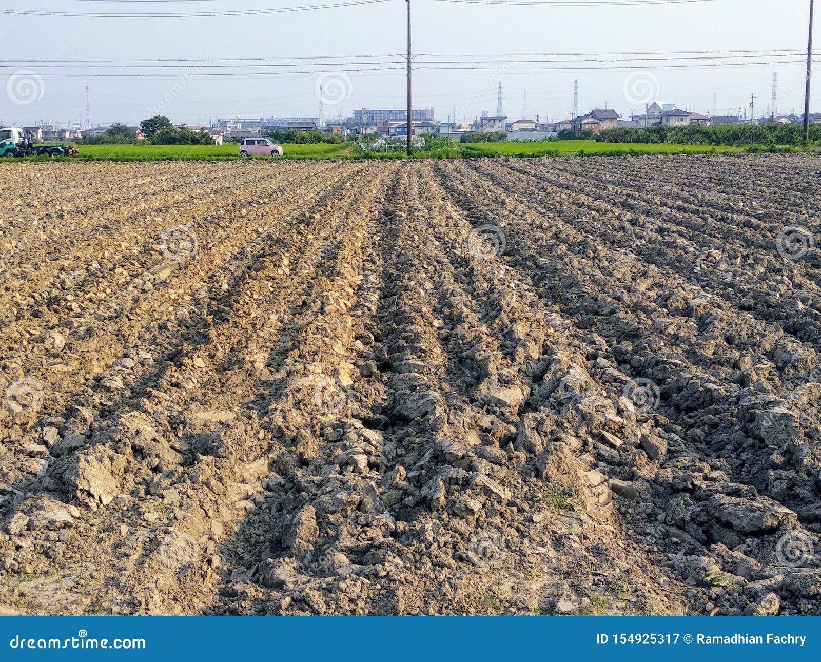 A Cultivated Land in the Process Stock Image - Image of arranging ...