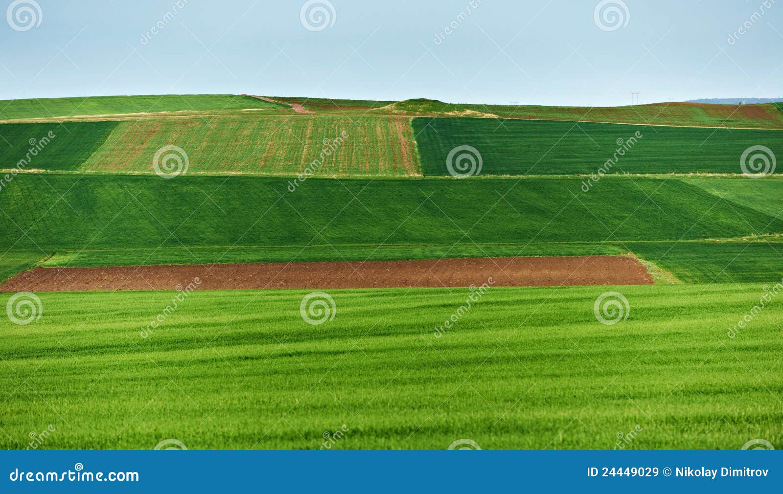 Cultivated land in spring stock image. Image of field - 24449029