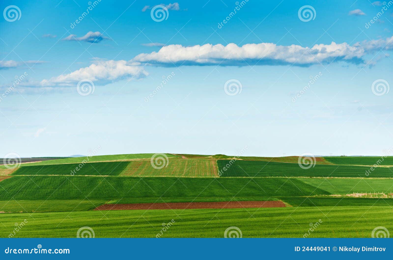 Cultivated land in spring stock image. Image of bulgaria - 24449041