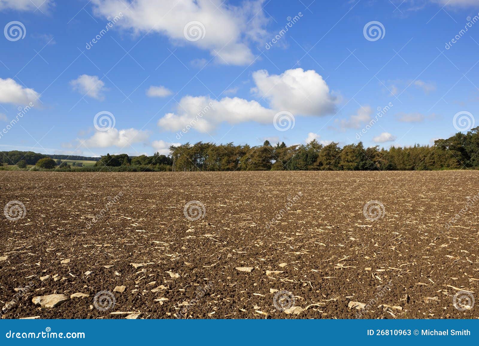 Cultivated landscape stock image. Image of scenic, soil - 26810963