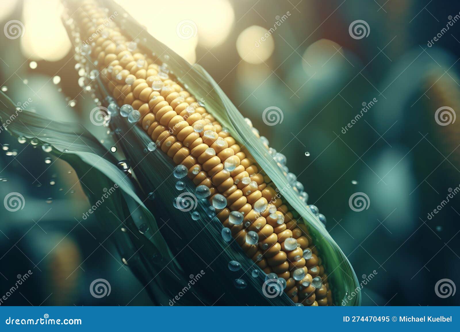 Cultivating Corn with Artificial UV Light for Better Yield Stock ...