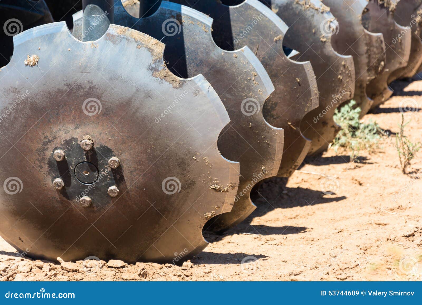 Cultivator Disc for Loosening the Soil. Stock Image - Image of rural ...