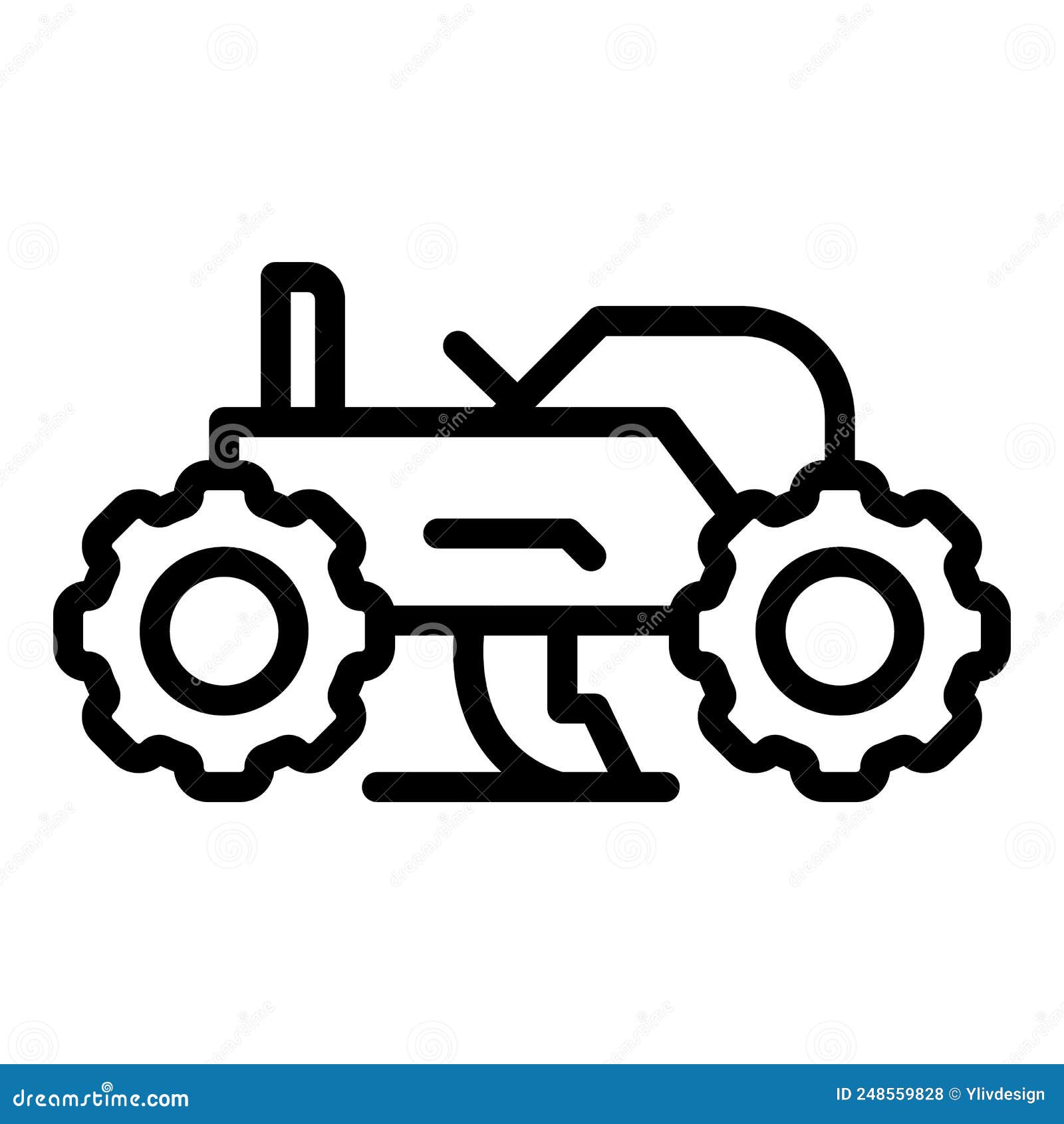 Cultivator Farm Machinery Stock Illustration | CartoonDealer.com #306013618
