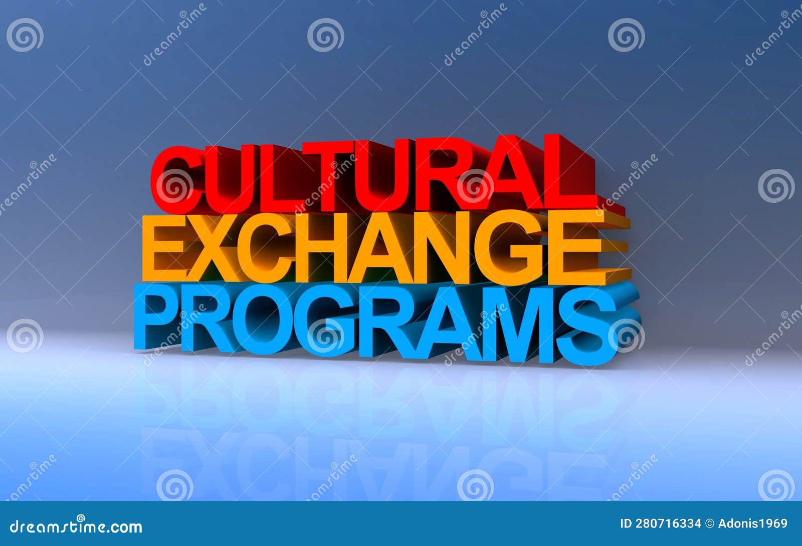 Cultural Exchange Programs on Blue Stock Photo - Image of opportunities ...