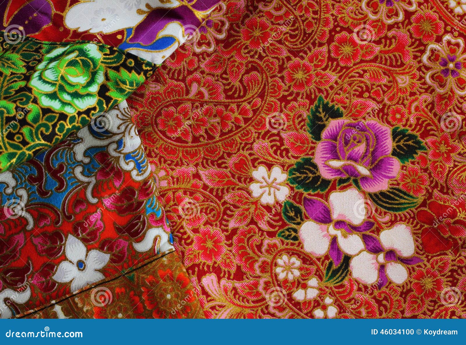 Cultural Fabric Pattern of Thailand. Stock Photo - Image of clothing ...