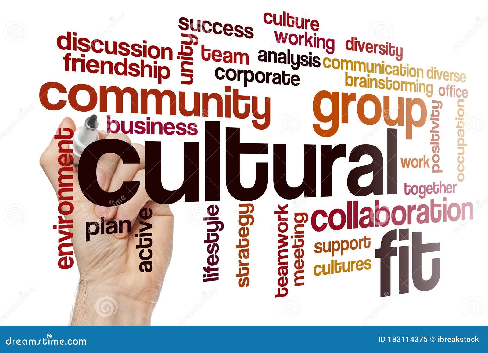 Cultural Fit Word Cloud Concept Stock Illustration - Illustration of ...