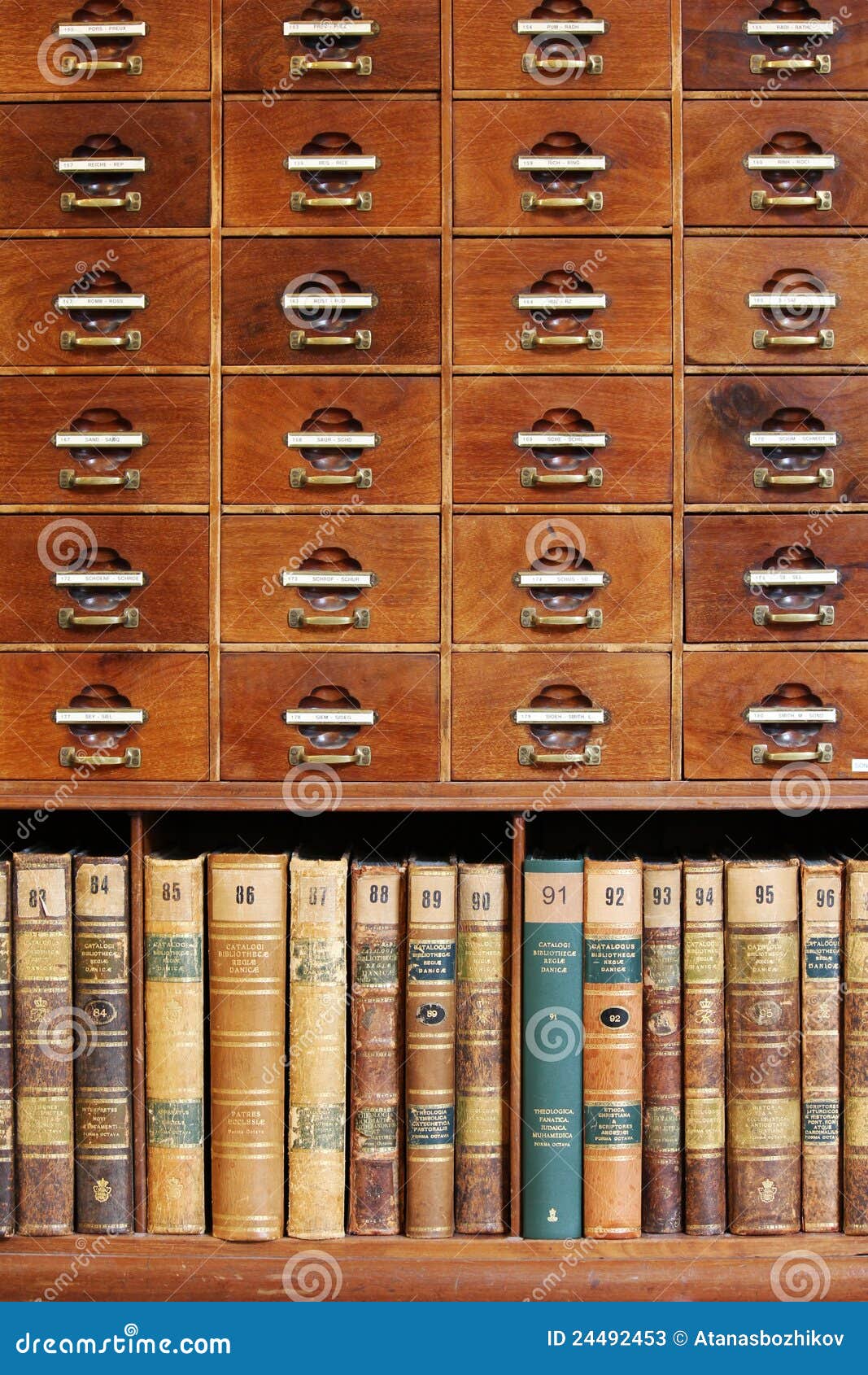 Vintage Library Cards Set From The 1960s And 1970s Royalty-Free Stock ...