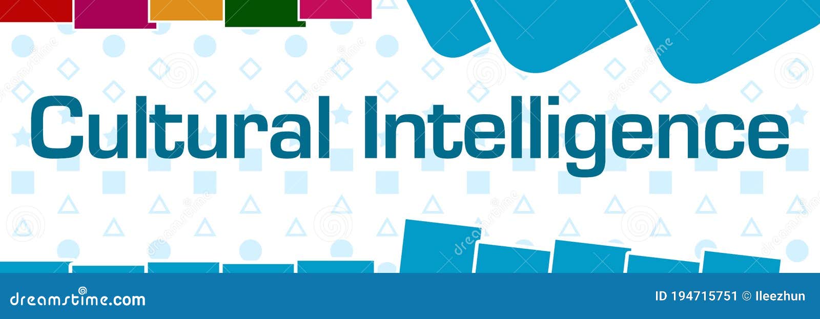 Cultural Intelligence Basic Shapes Texture Colorful Horizontal Stock ...