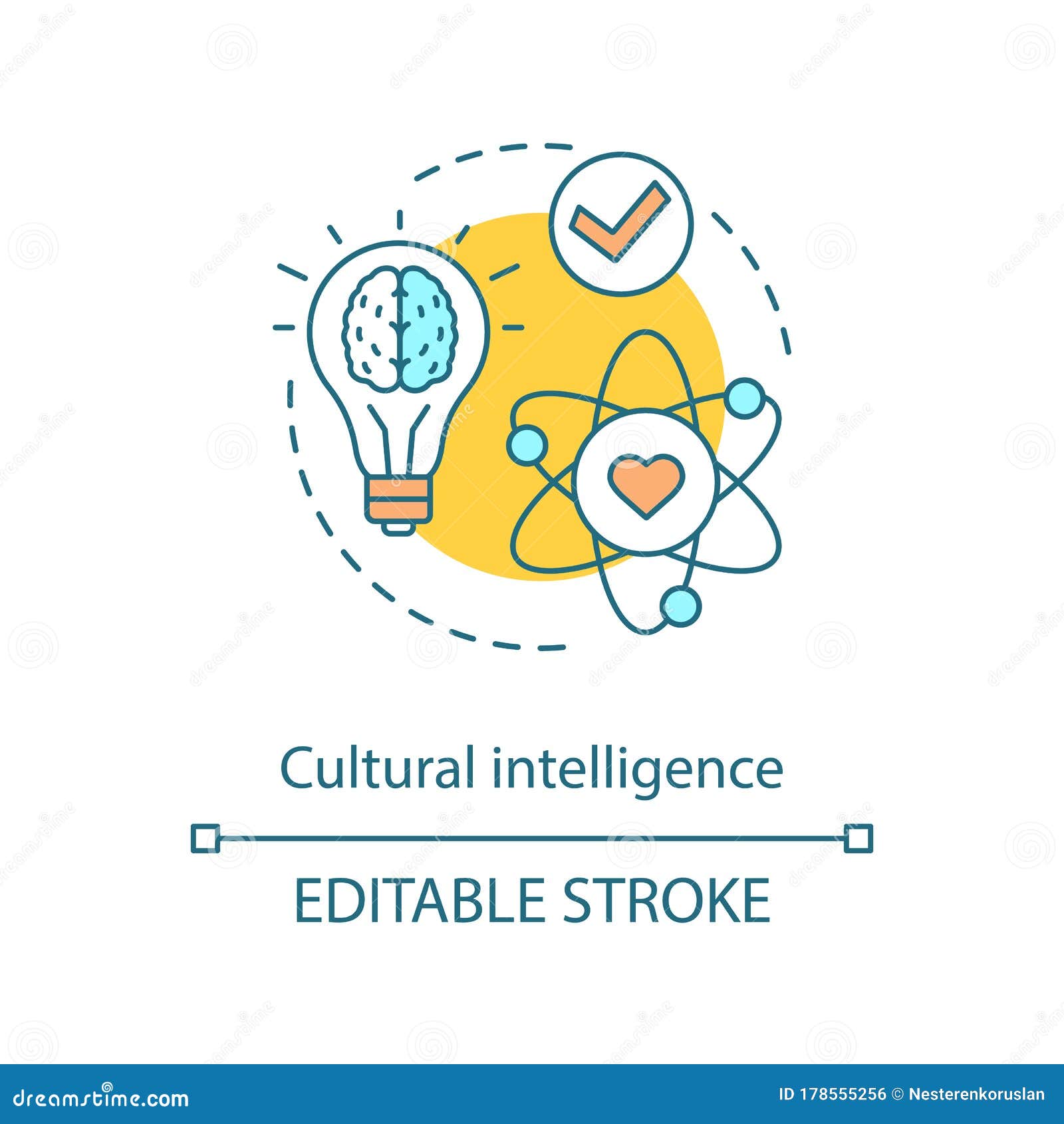 Cultural Intelligence Concept Icon Stock Vector - Illustration of ...