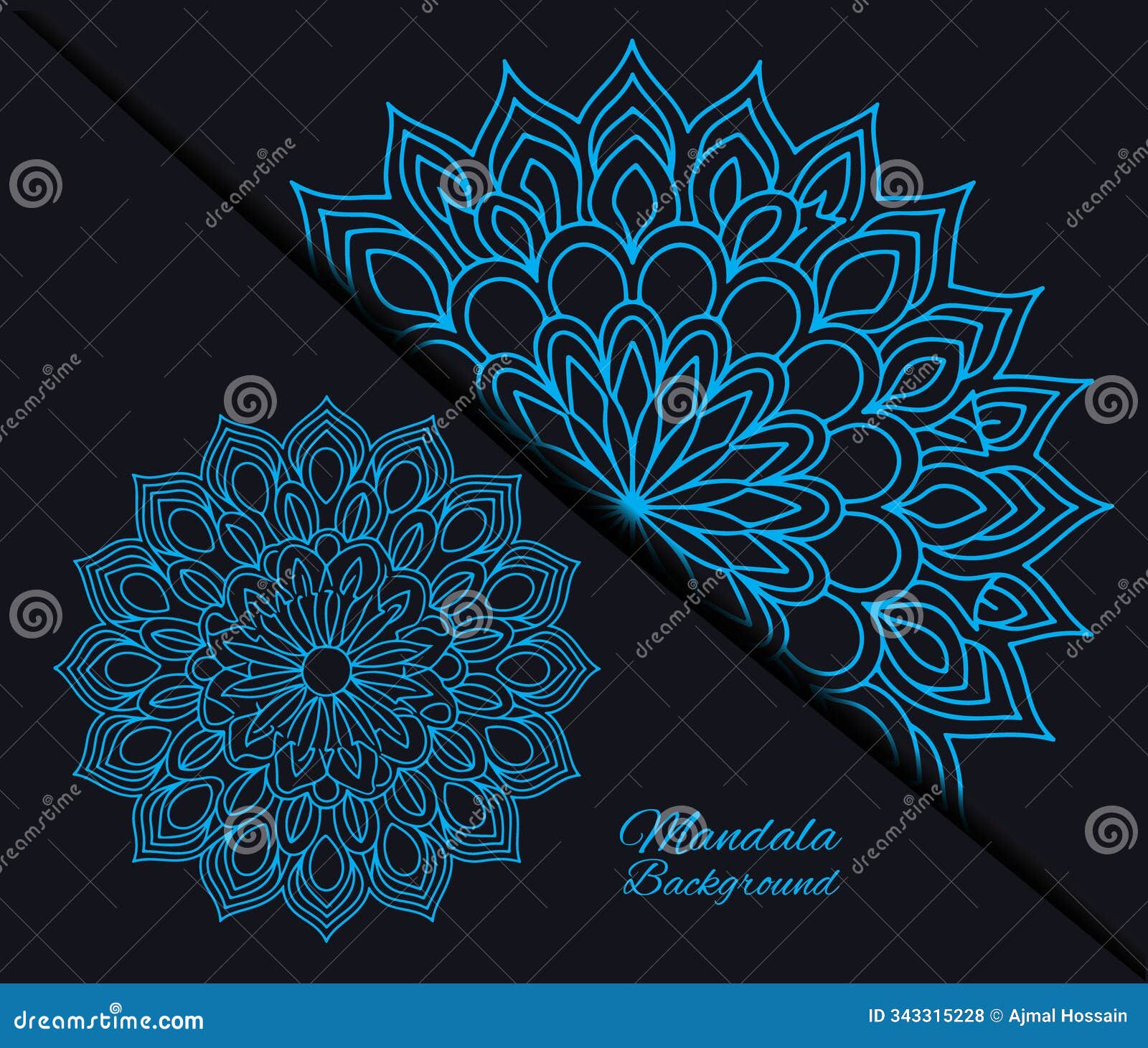 Cultural Mandala Art Background, Abstract Mandala Background Vector ...