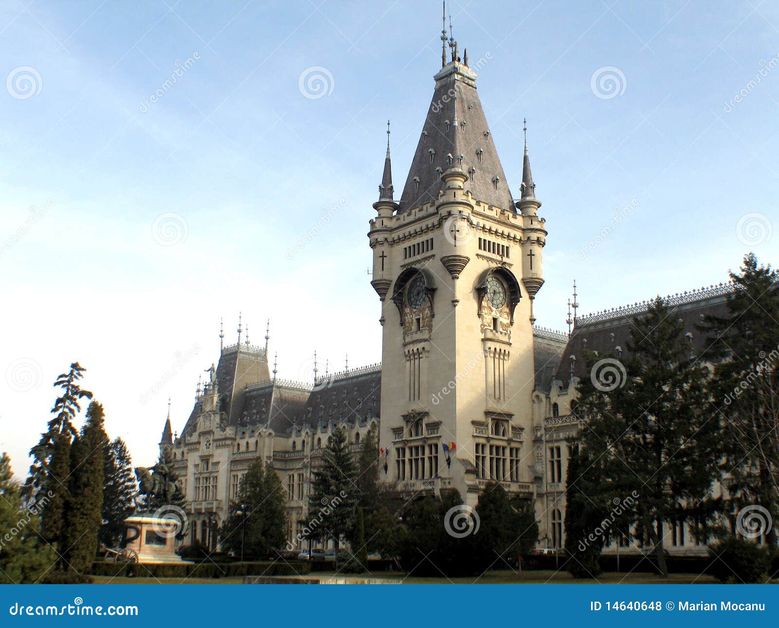 Cultural palace from Iasi stock photo. Image of column - 14640648
