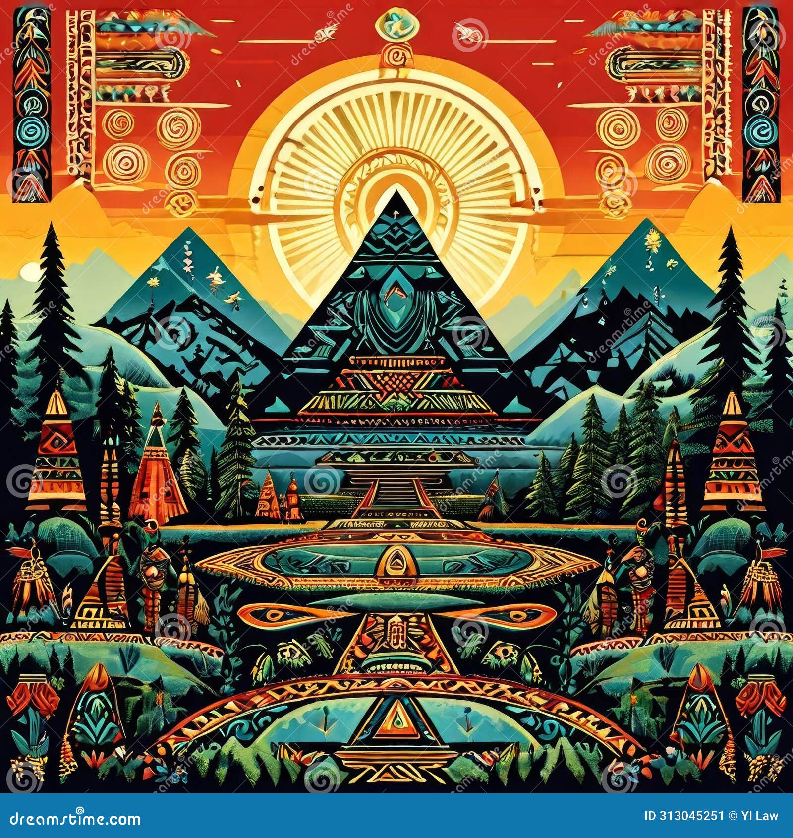 A Cultural Symbols Throughout the Animation Editorial Photo - Image of ...