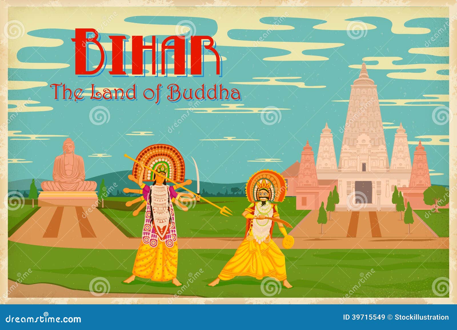 Culture of Bihar stock vector. Illustration of indigenous - 39715549