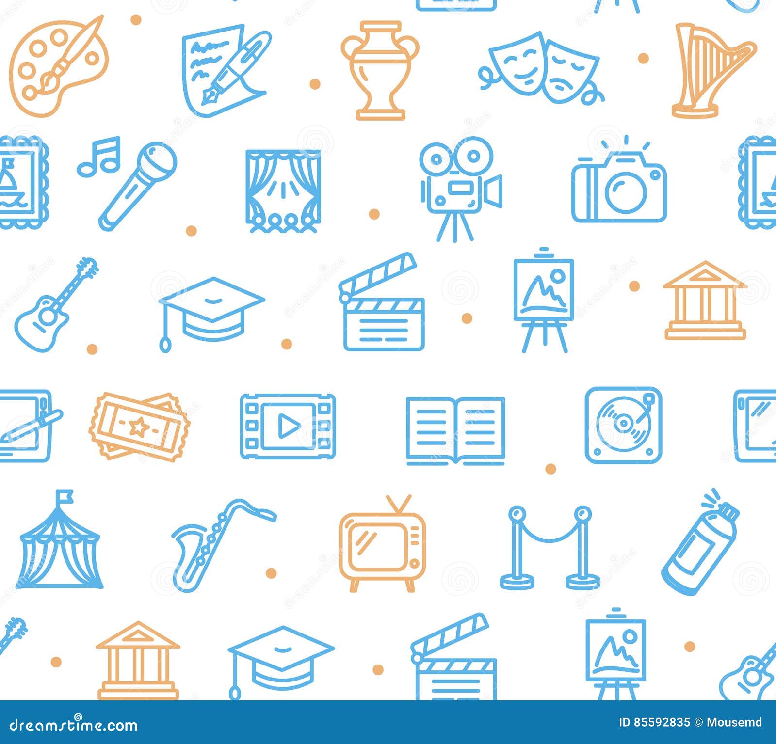 Culture and Creative Fine Art Background Pattern. Vector Stock Vector ...