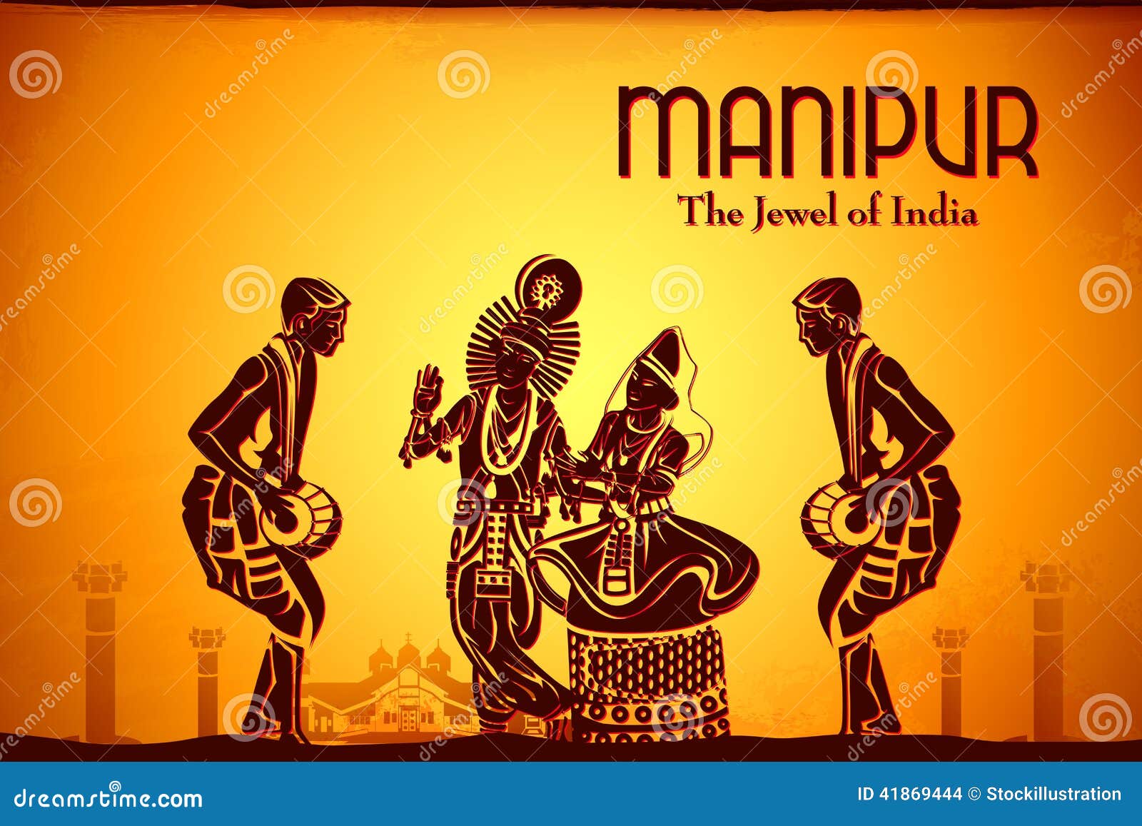 Culture de Manipur illustration stock. Illustration du hindouisme ...