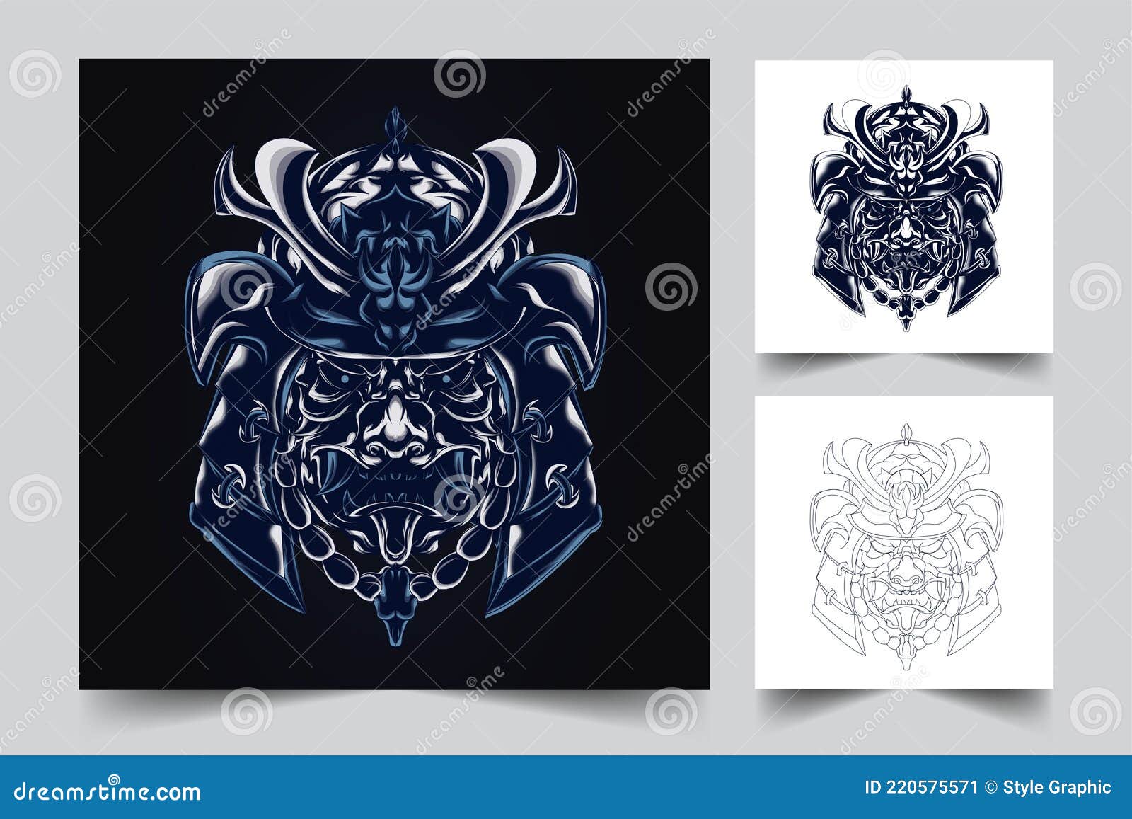 Ronin Mascot Logo Design Vector with Modern Illustration Stock Vector ...