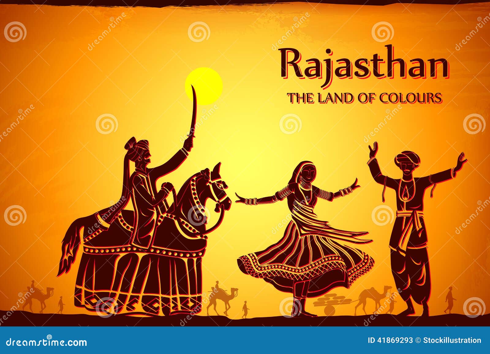 Culture of Rajasthan stock illustration. Illustration of colorful ... Culture of Rajasthan stock illustration. Illustration of colorful ...