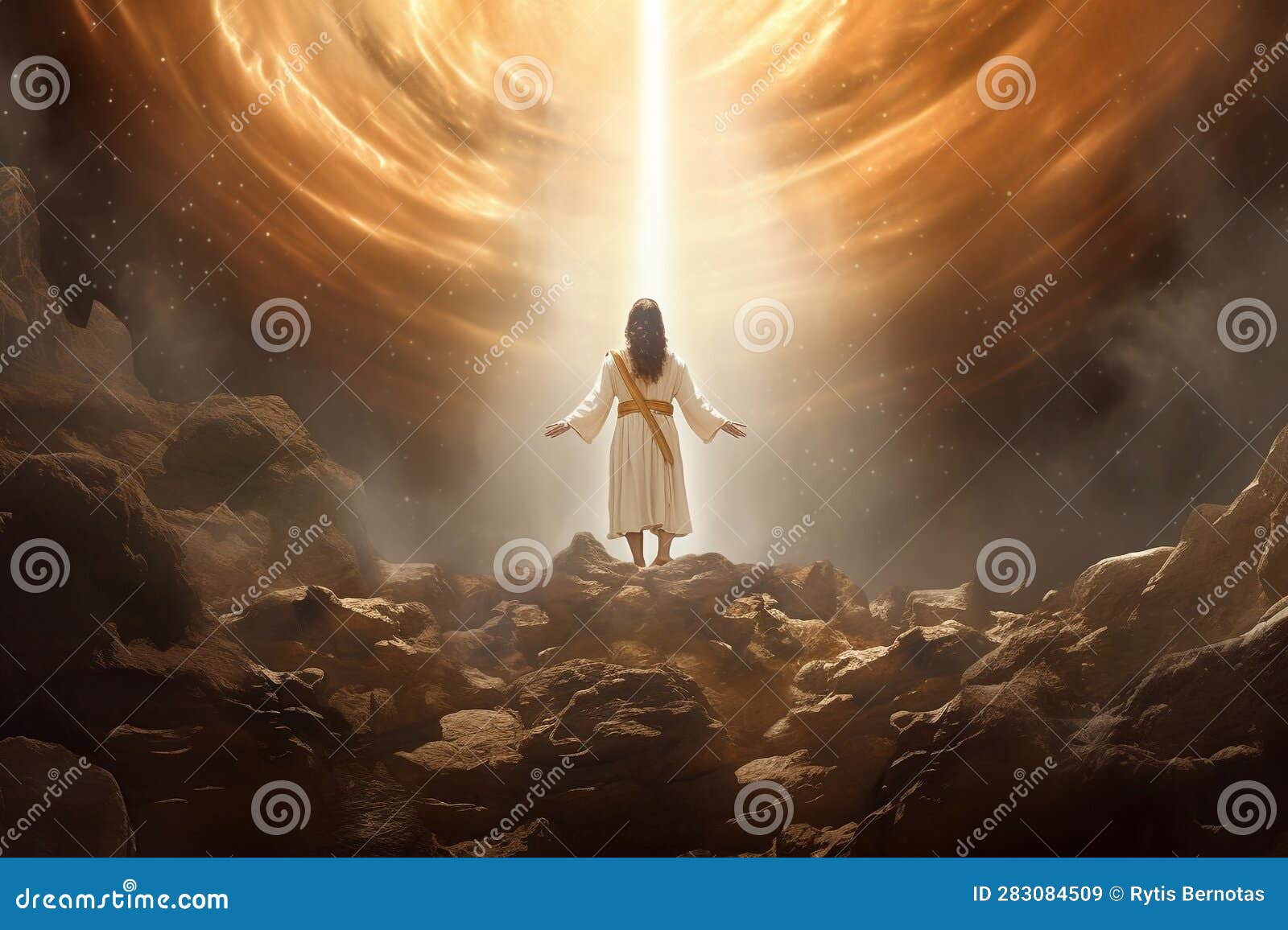 Abstract Illustration of God Light. Generative AI Stock Illustration ...