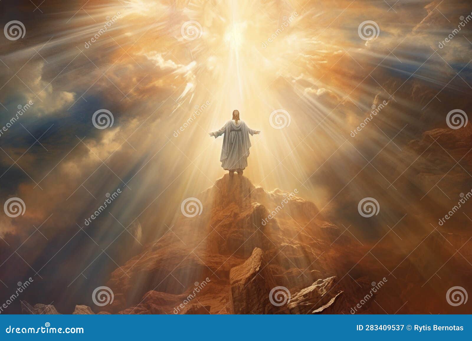 Abstract Illustration of God Light. Generative AI Stock Illustration ...