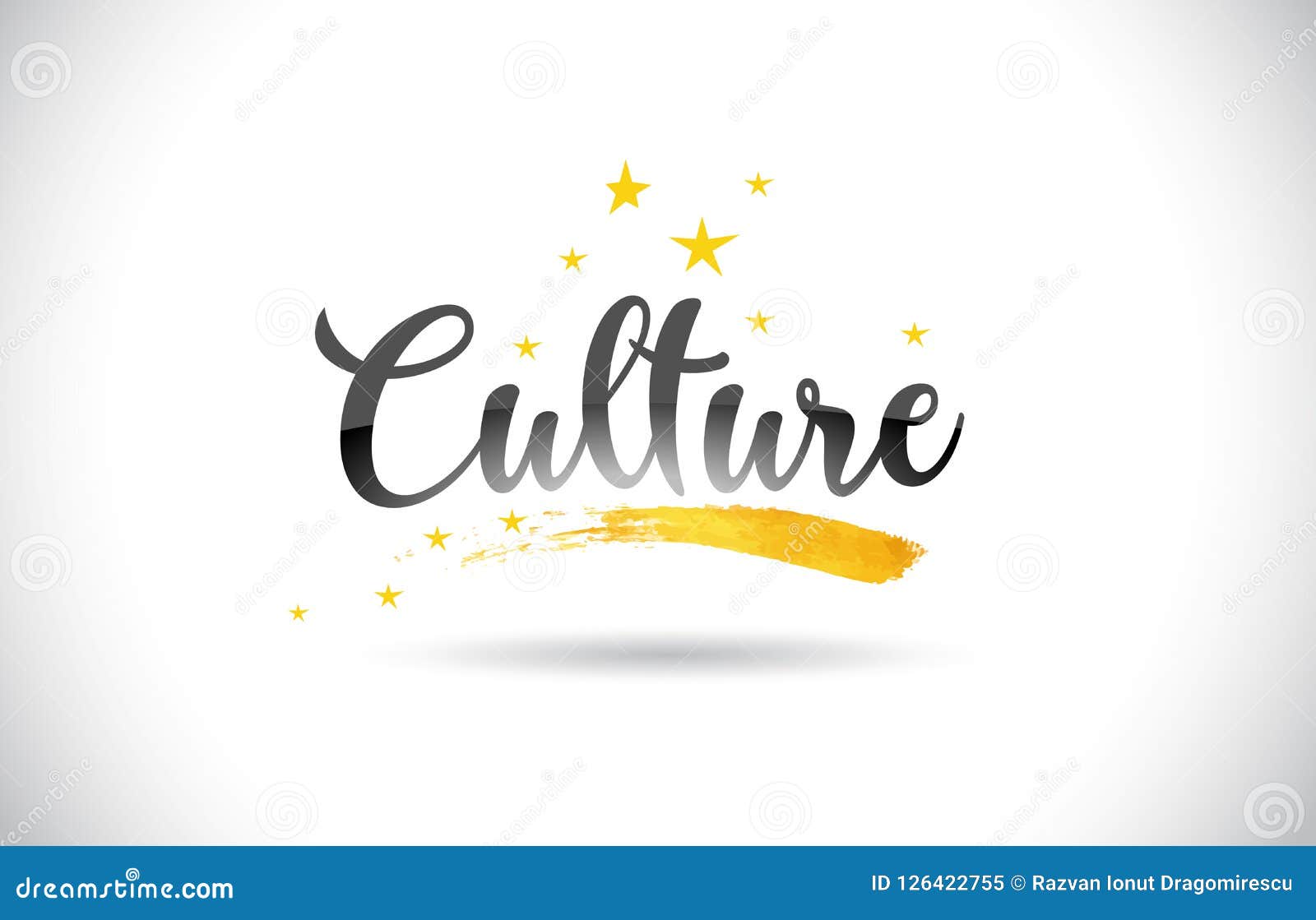 Culture Word Vector Text with Golden Stars Trail and Handwritten Stock ... Culture Word Vector Text with Golden Stars Trail and Handwritten Stock ...