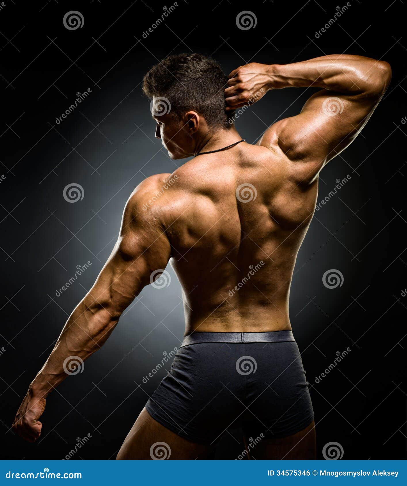 Culturista foto de archivo. Imagen de retrato, corpulento - 34575346