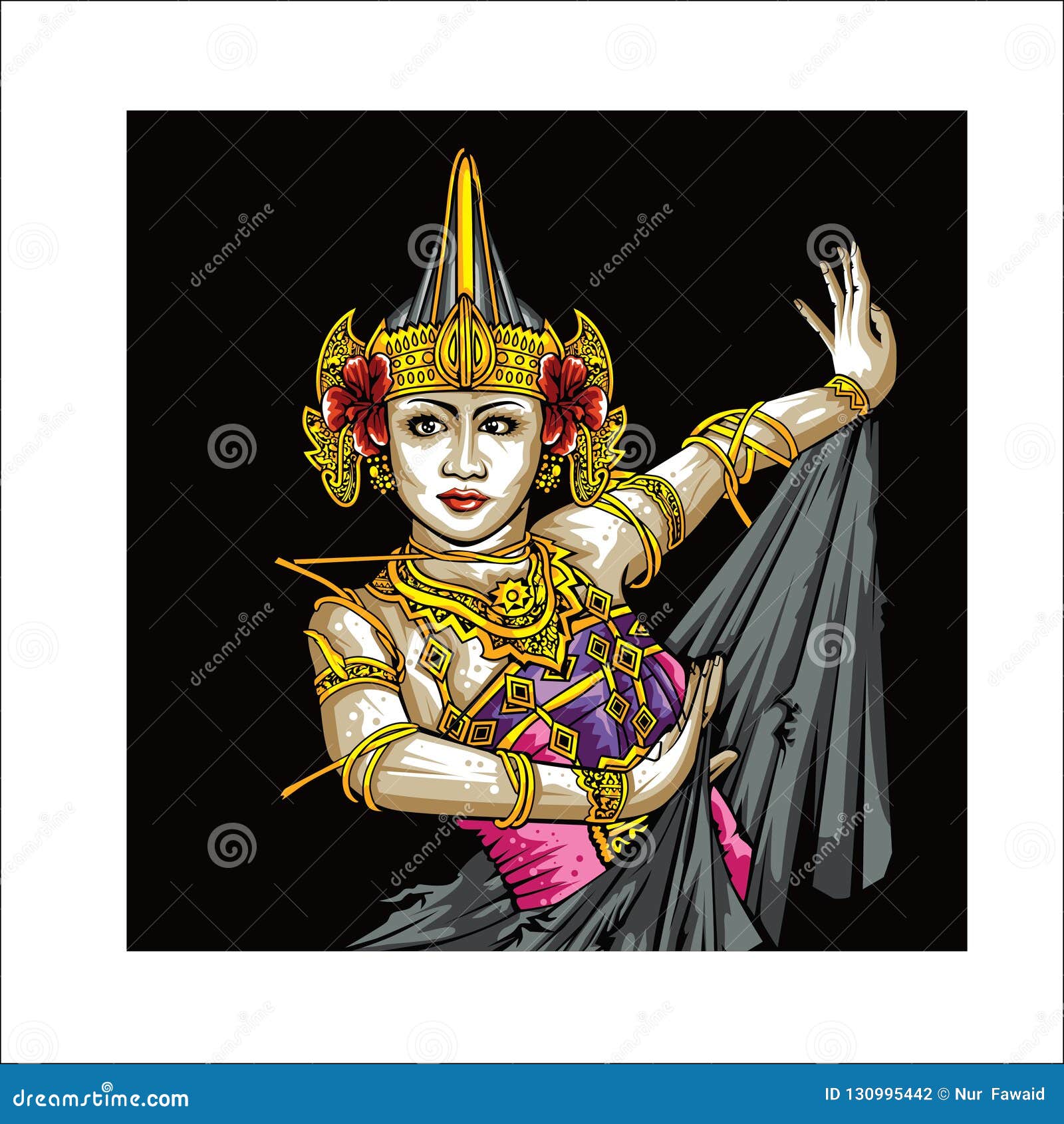 Cultuur Van Javanese Indonesisch Vectorontwerp Vector Illustratie ...