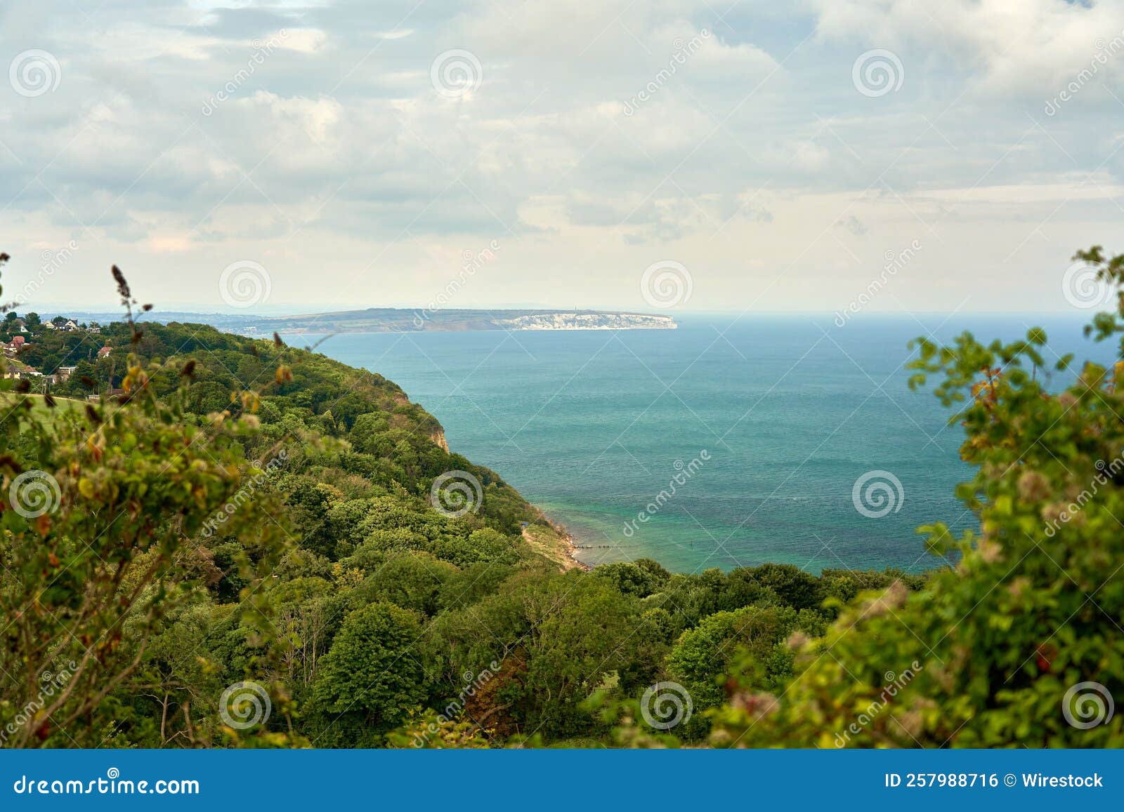 Culver Cliff on the Isle of Wight, England Stock Photo - Image of water ...