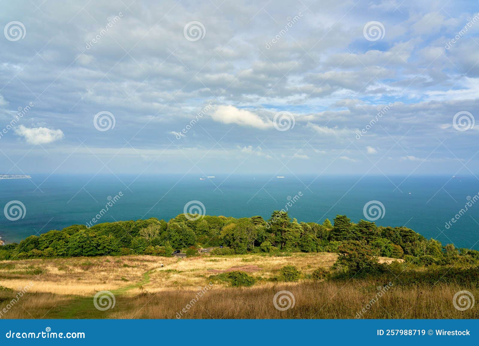Culver Cliff on the Isle of Wight, England Stock Image - Image of ocean ...