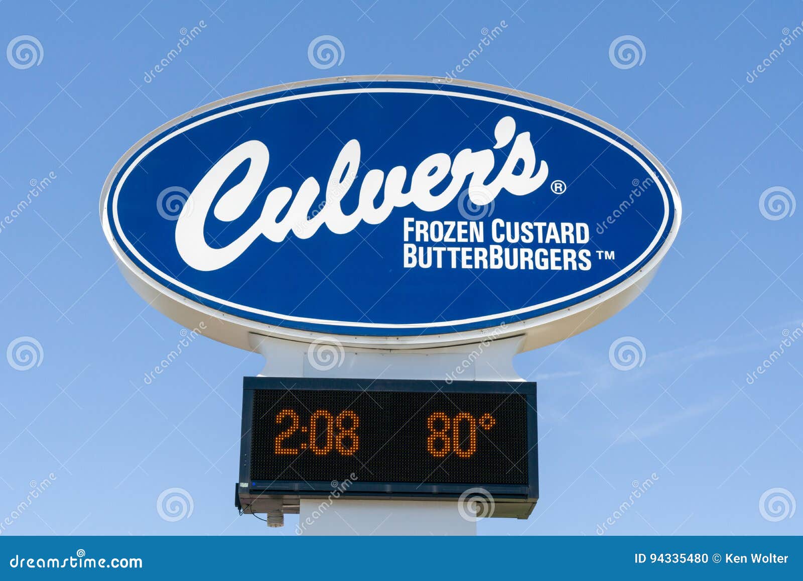 Culver-` S Restaurant-Zeichen Und Logo Redaktionelles Bild - Bild von ...