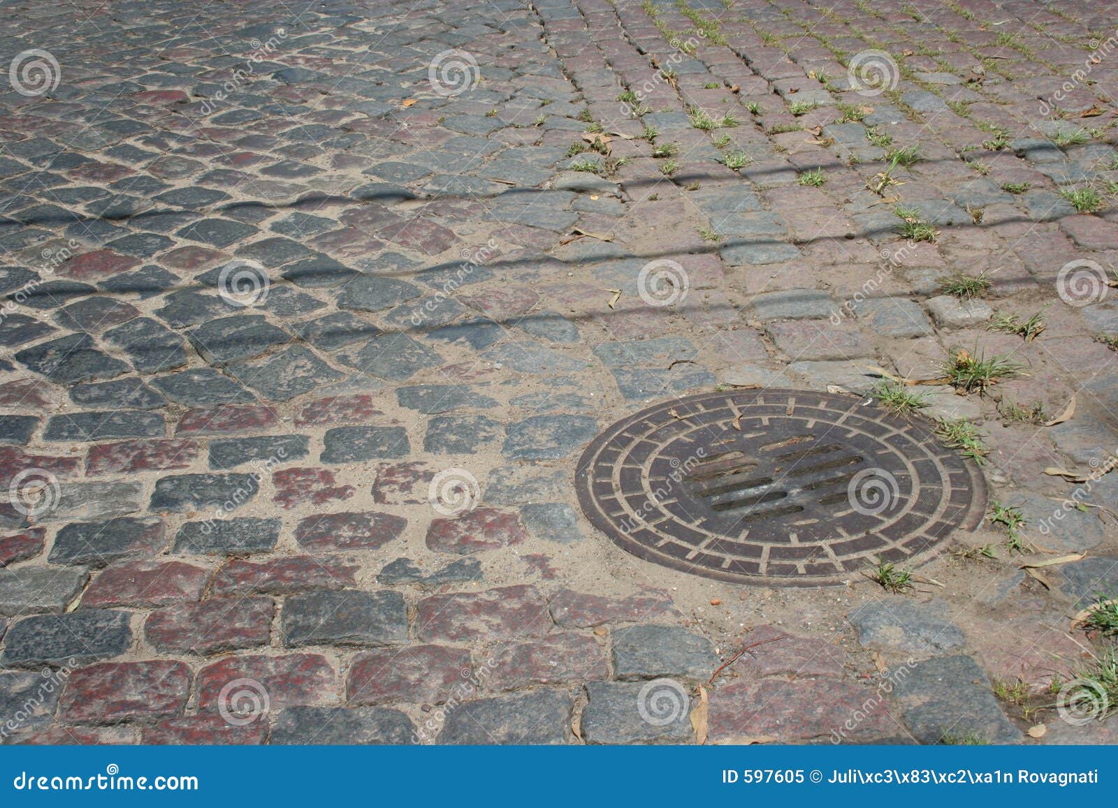 Culvert In Paving Stones Picture. Image: 597605