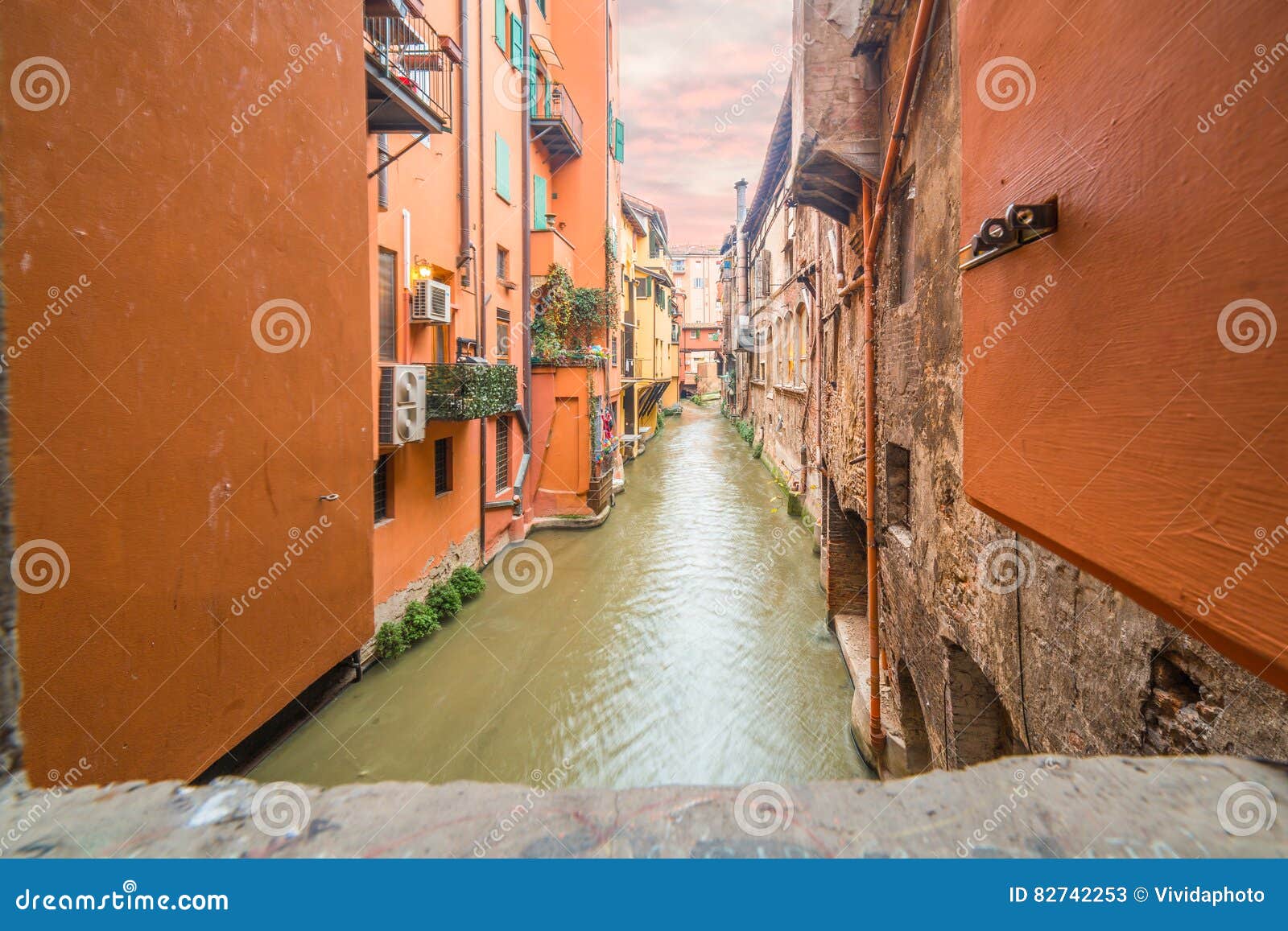 Culverts in Bologna stock image. Image of medieval, winter - 82742253