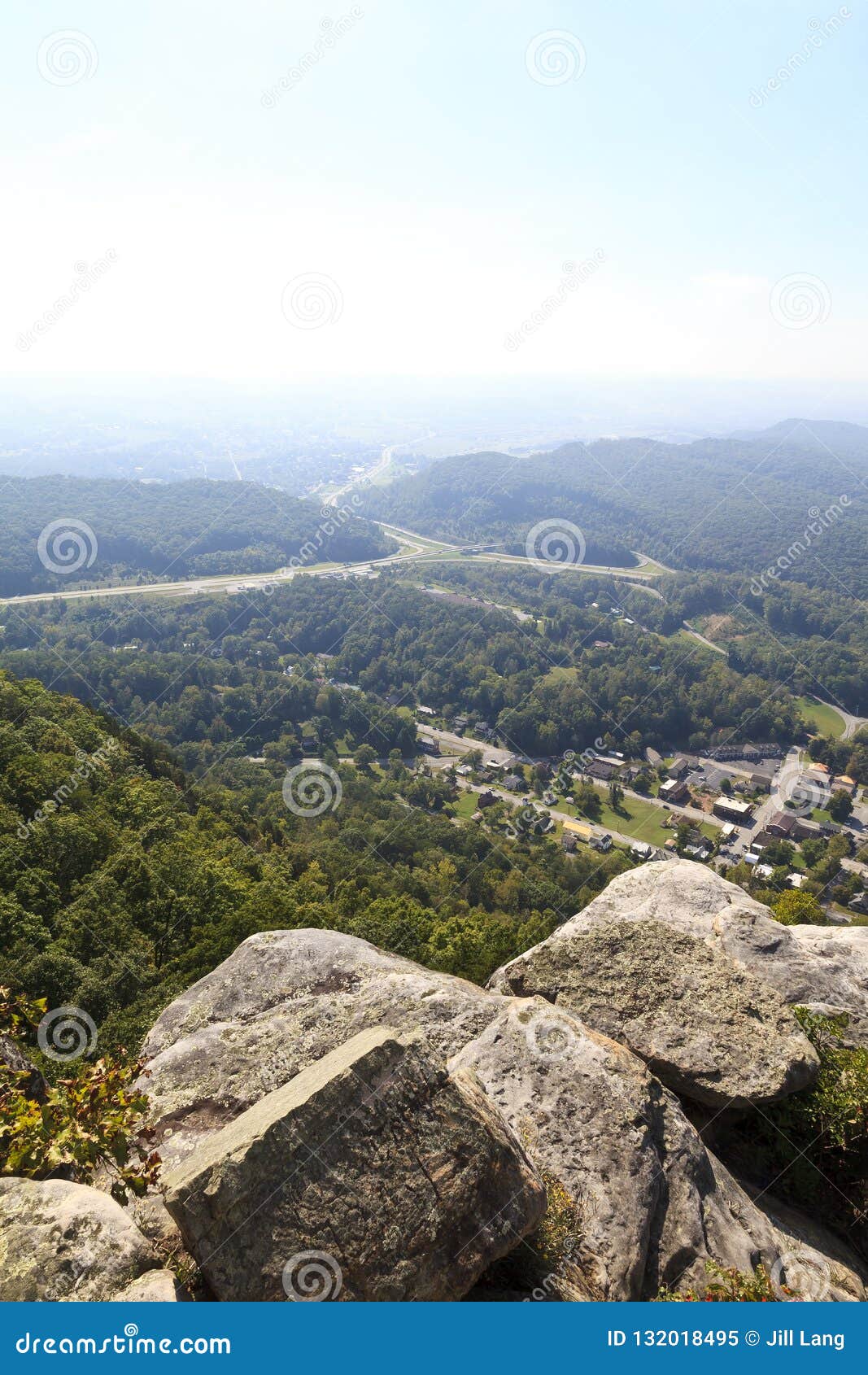 Cumberland Gap View from Pinnacle Overlook in Kentucky Stock Image ...