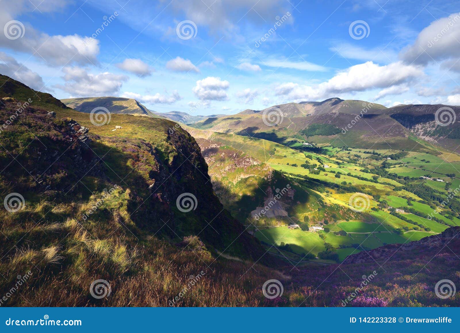The Cumbrian Mountains from Bull Crag Stock Photo - Image of cumbrian ...