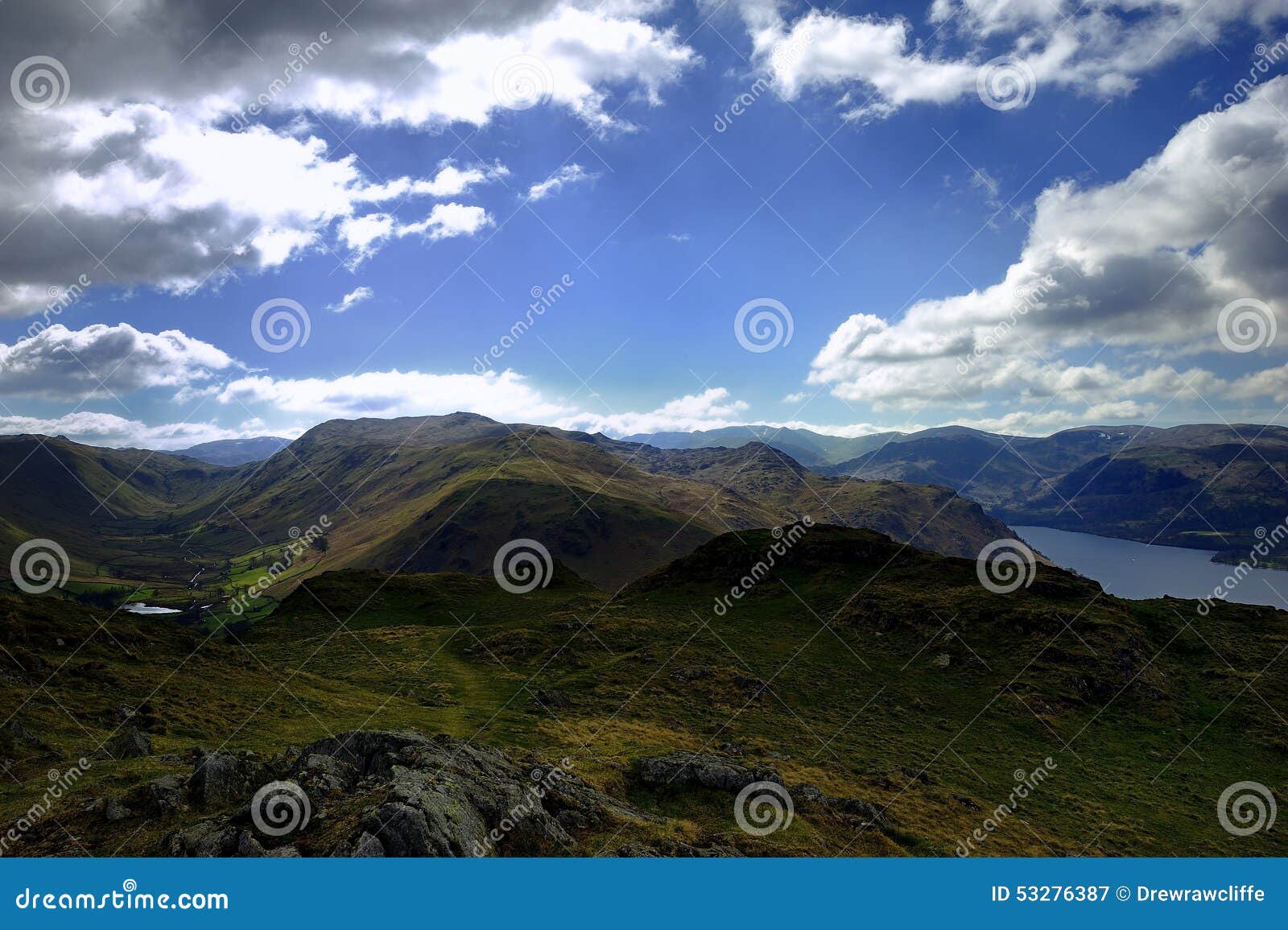 Cumbrian Mountains stock image. Image of pike, england - 53276387