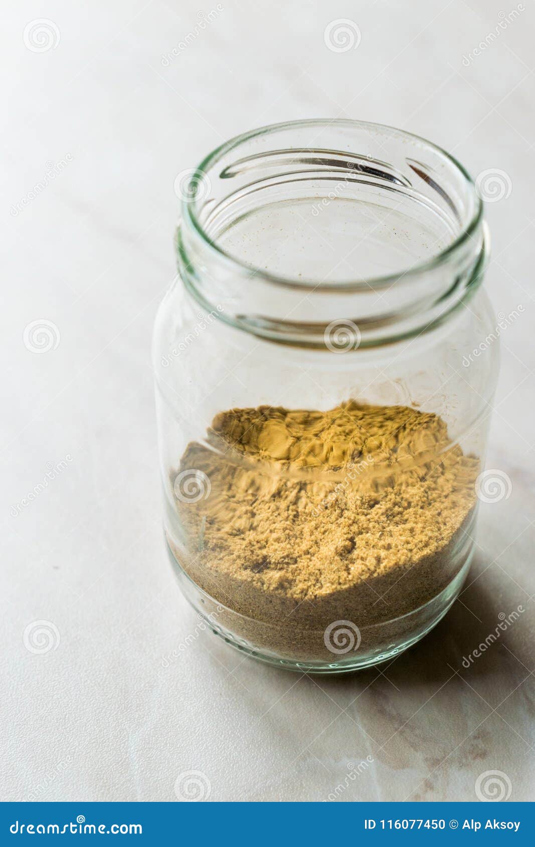 Cumin Powder in Jar Ready To Use Stock Photo - Image of natural ...