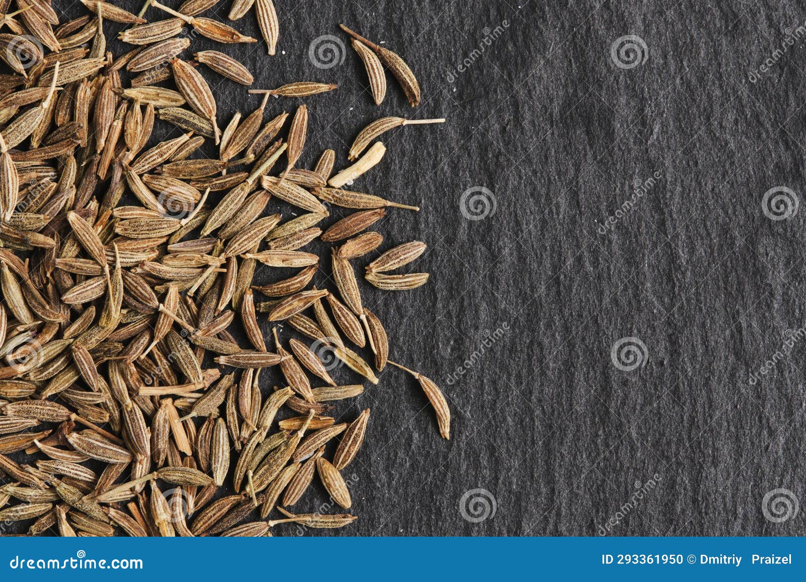 Cumin Seeds Cumin Background Slate Stone. Stock Photo - Image of ...
