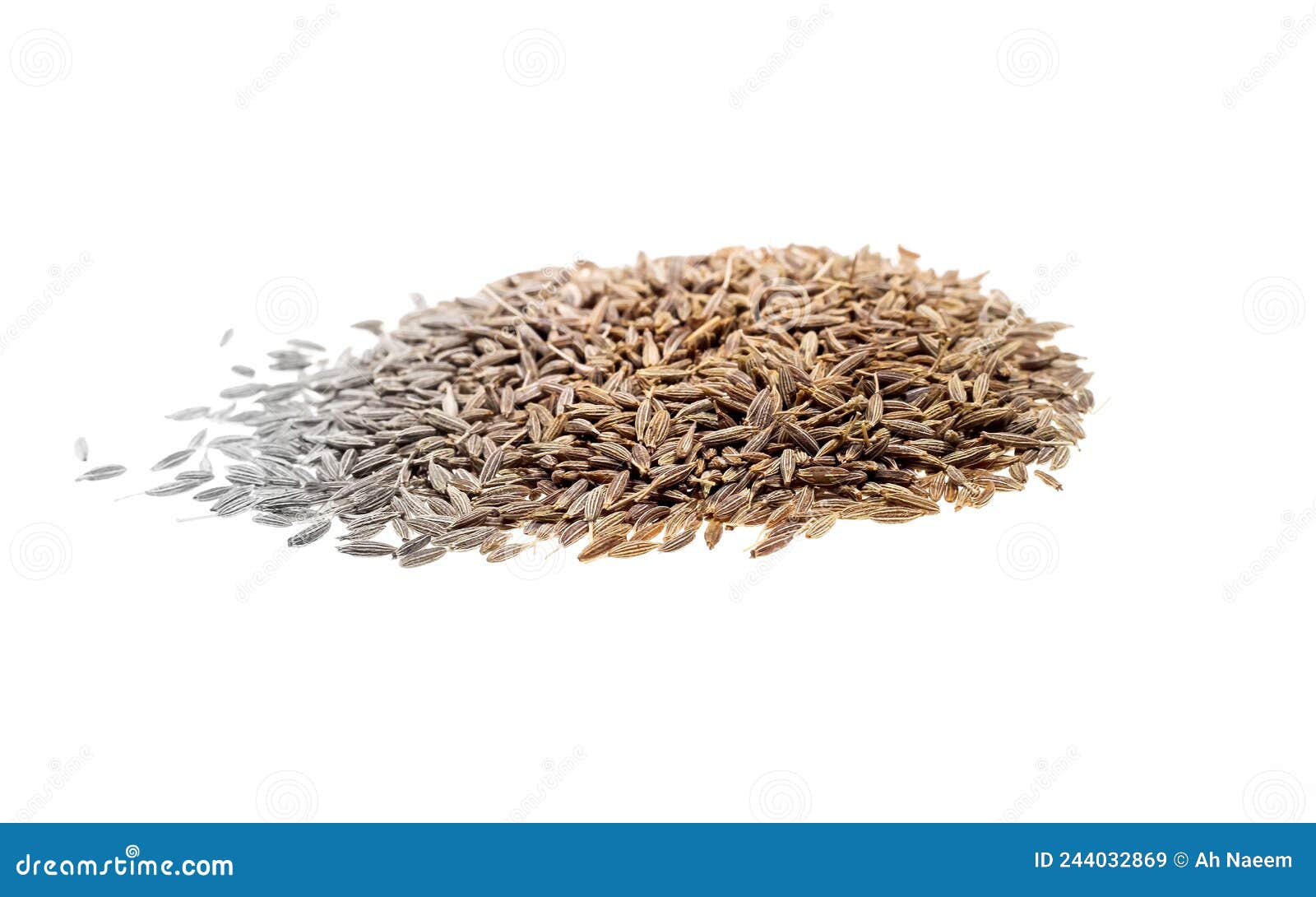Cumin Seeds. Cumin Seeds Isolated on a White Background with Selective ...