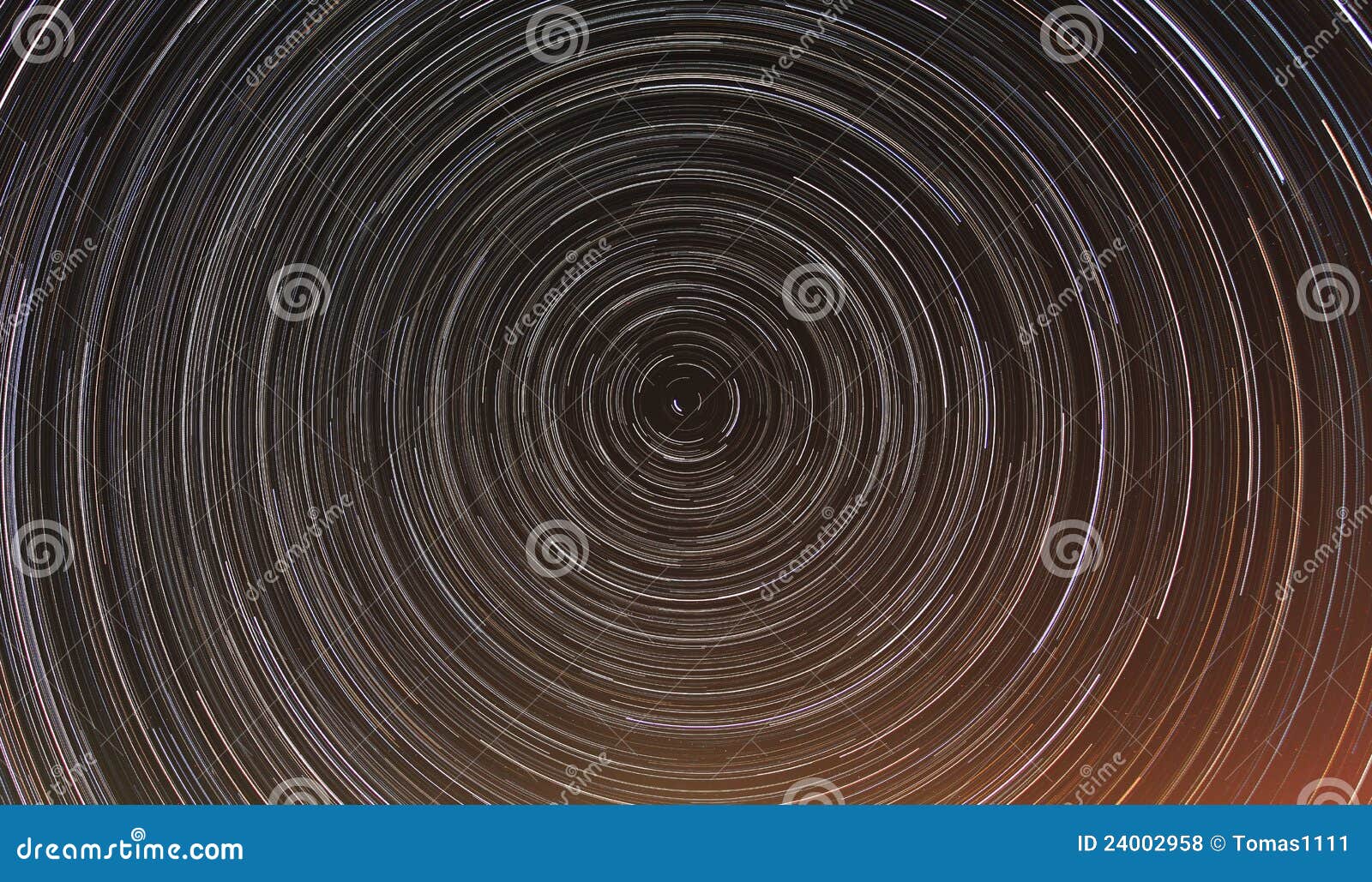 Cumulative Timelapse of Star Trails in Night Sky. Stock Photo - Image ...