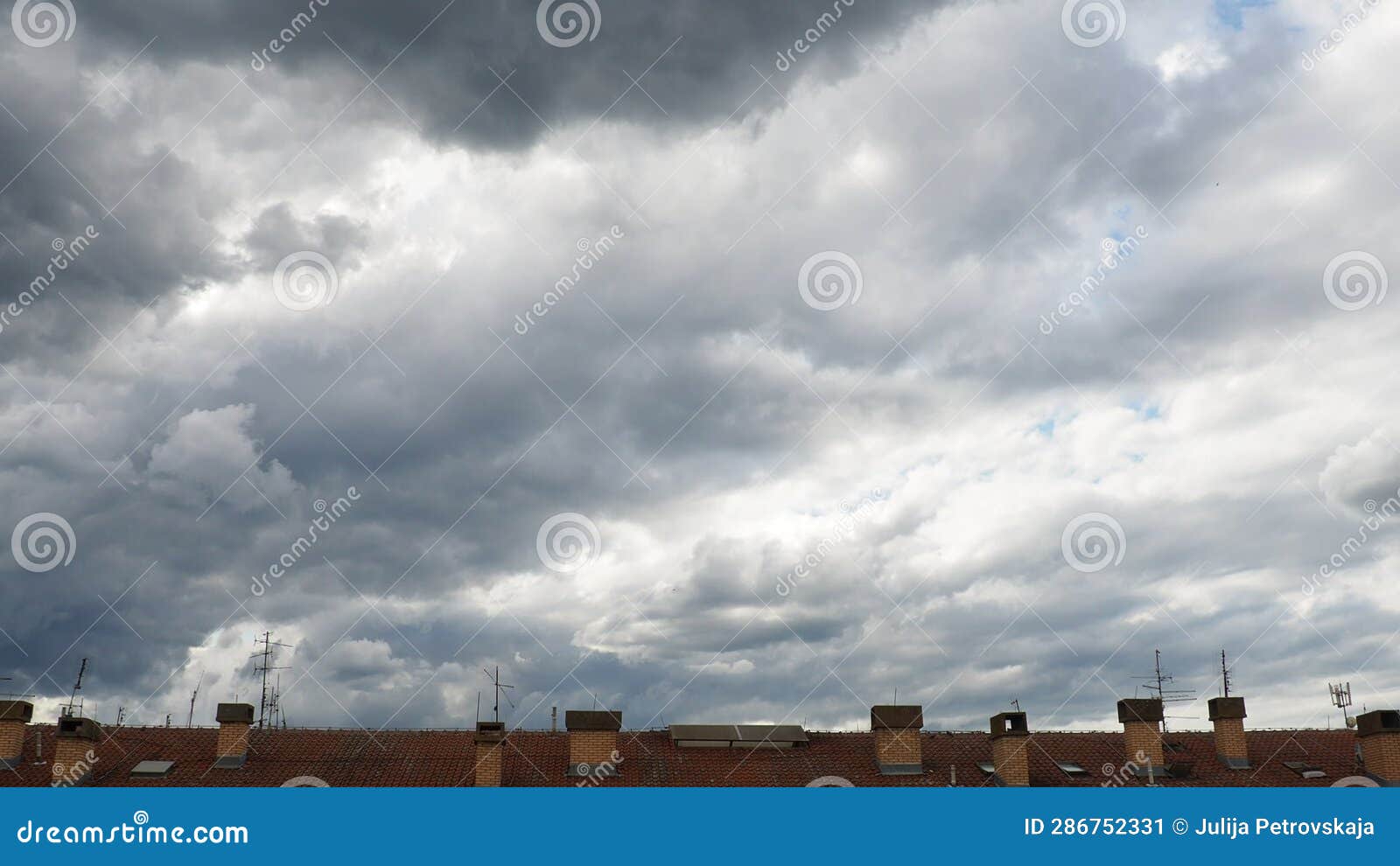 Cumulonimbus Clouds, Shower Clouds, Thunderclouds are Vertically Developed Convective Clouds in ...