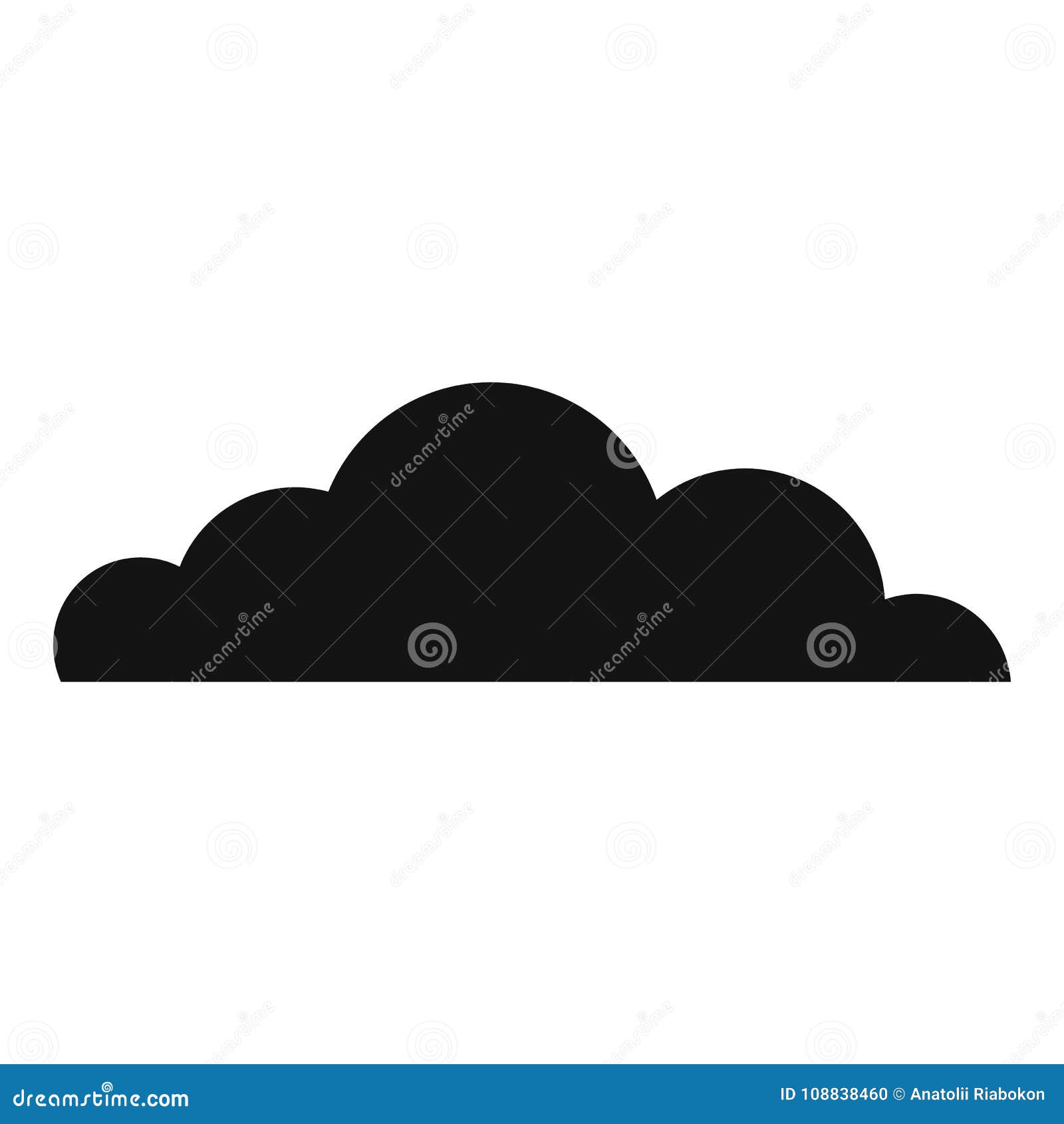 Cumulus Cloud Icon, Simple Style. Stock Vector - Illustration of ...