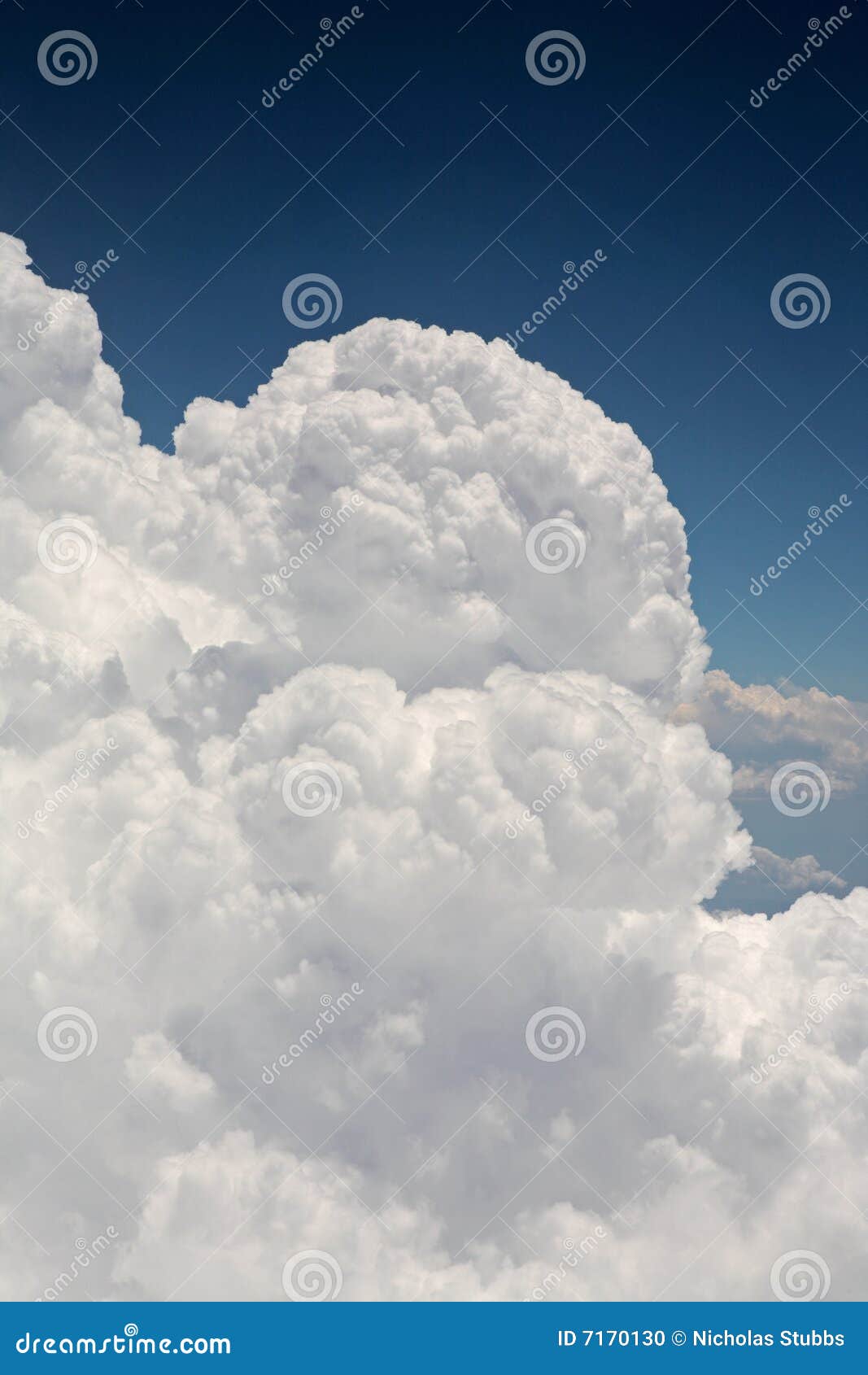 Cumulus Clouds Fog Mist Foggy Baby Blue Electric Blue Color Background ...
